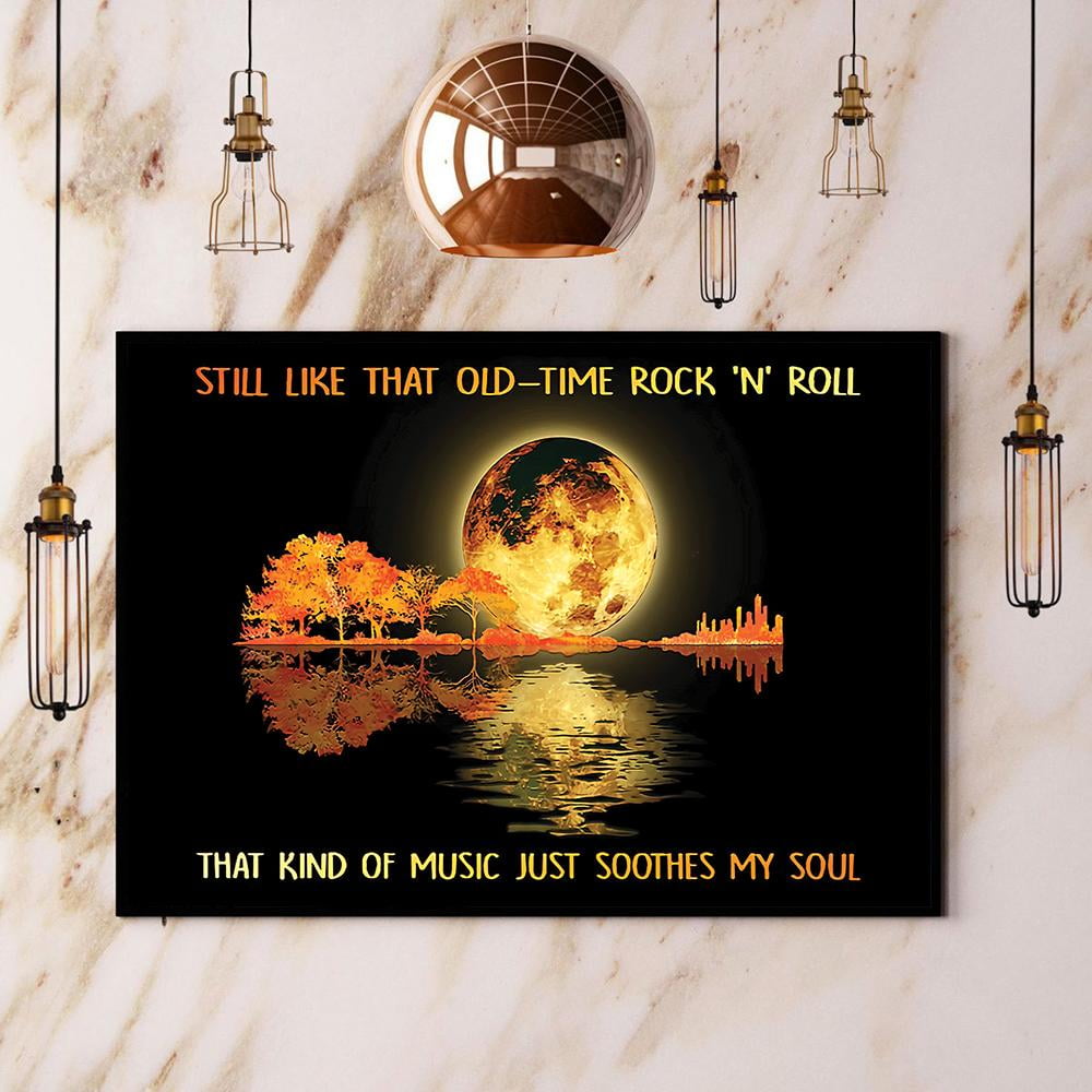 Hippie Still Like That Old-Time Rock N Roll Paper Poster No Frame Matte ...