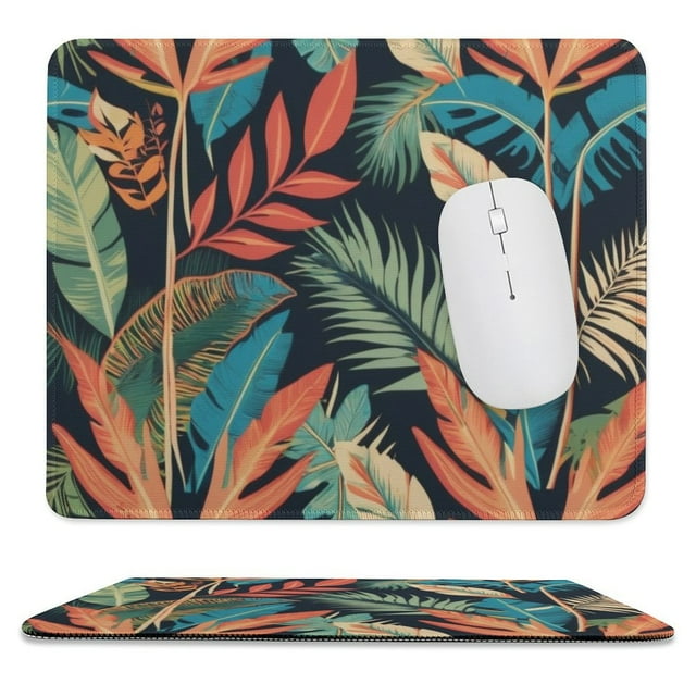 Hippie Tropic Leaves Mouse Pad,Anti Slip Rubber Mousepads, with ...