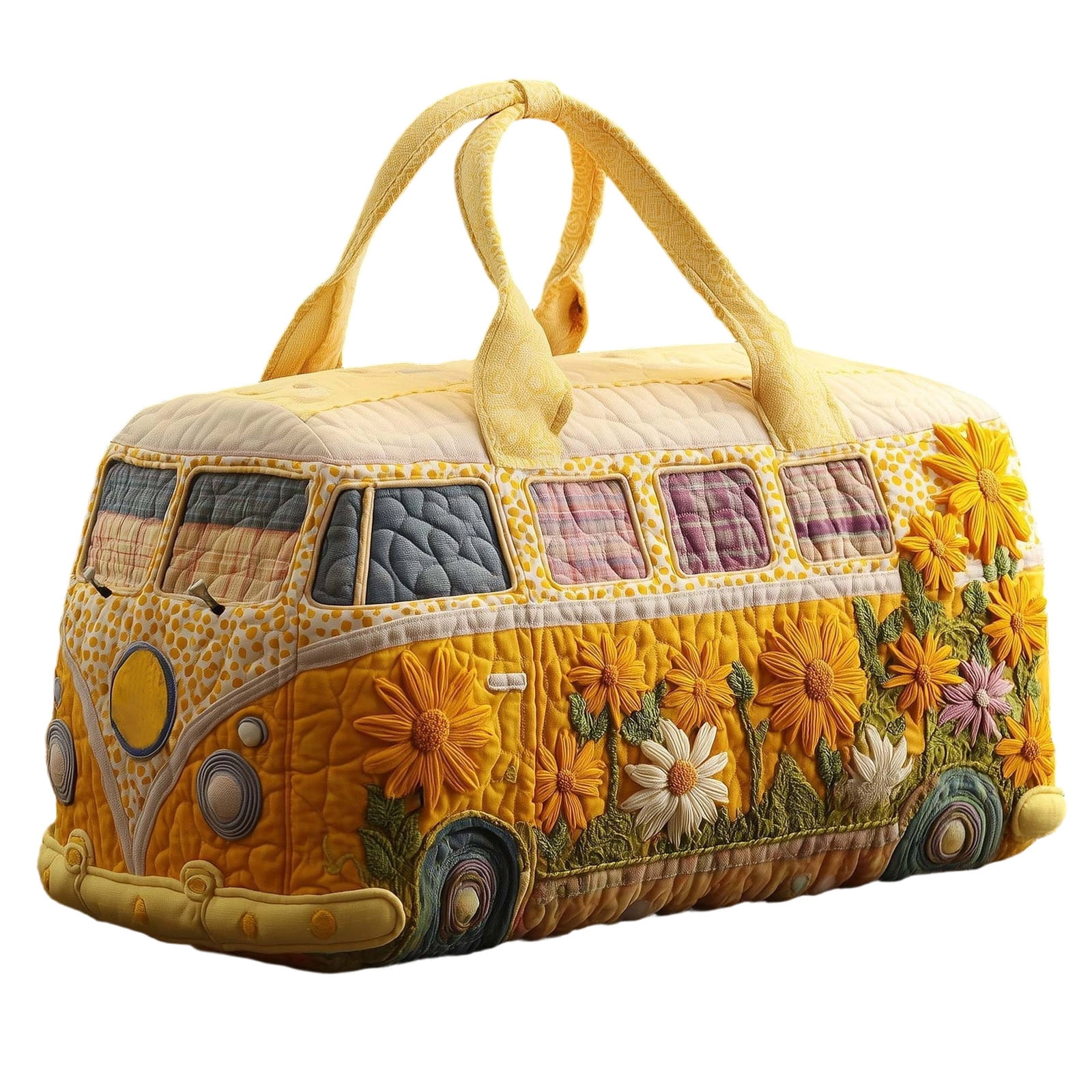 Hippie Van Quilted Duffle Bag, Hippie Van Travel Duffel Bag, Vintage ...