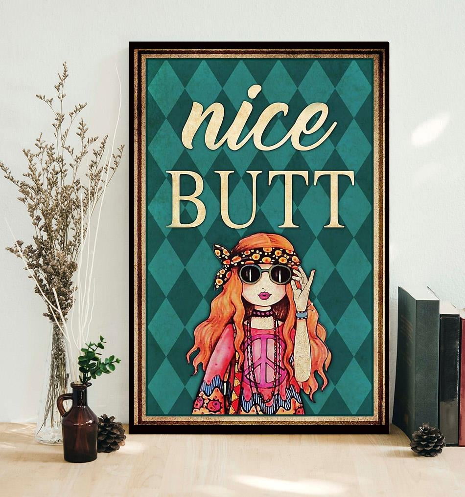 Hippie girl nice butt poster 24 x 36 Inch Poster - Walmart.com
