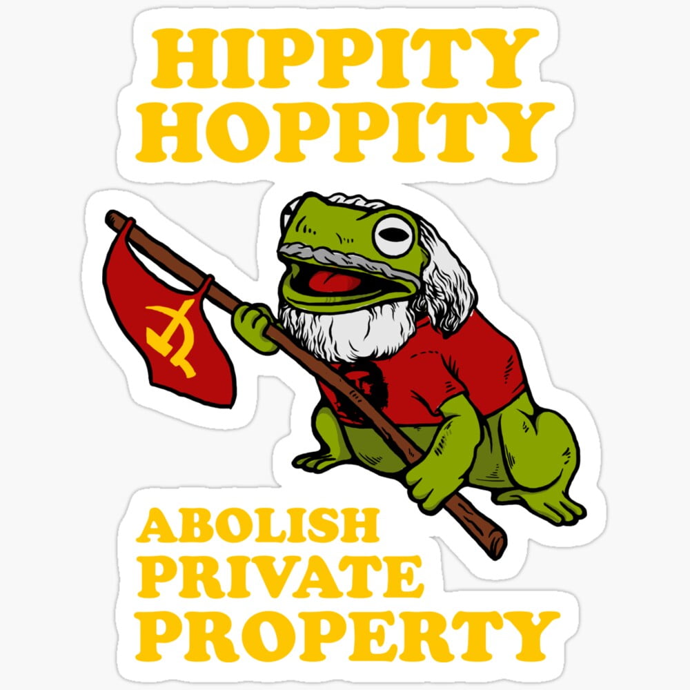 Hippity Hoppity Abolish Private Property Sticker Phone Decal Water ...