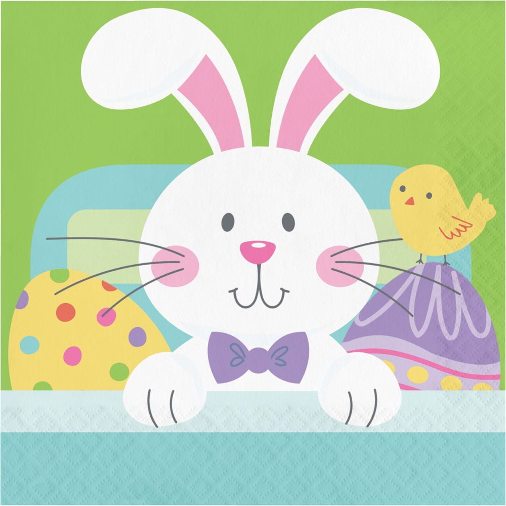 Hippity Hoppity Easter Paper Lunch Napkins 16 Per Pack - Walmart.com