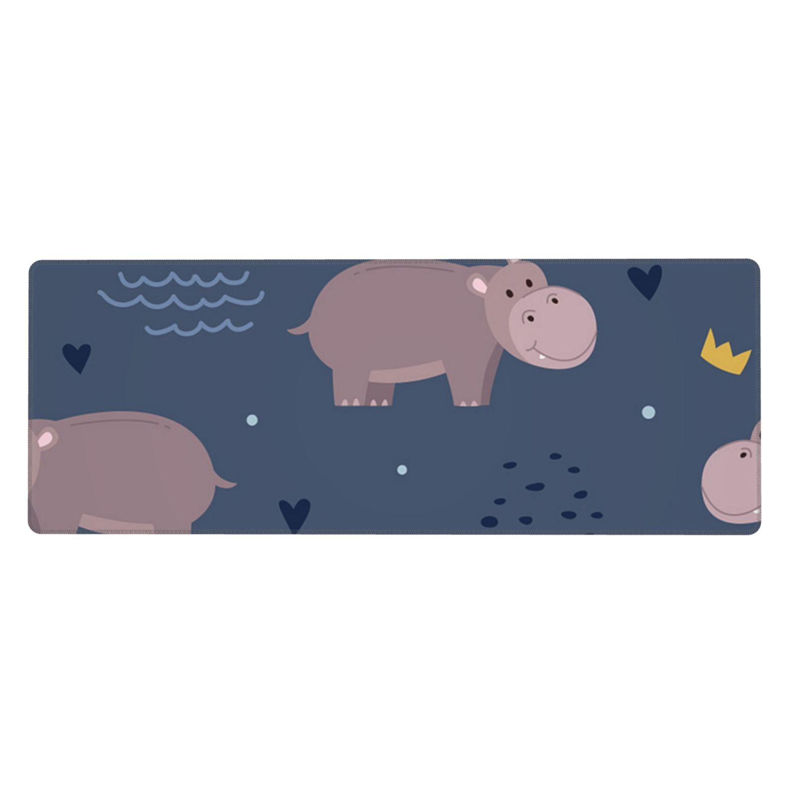 Hippo Animal Mousepad Large Mouse Pad Desk Pad Computer Keyboard Mouse ...