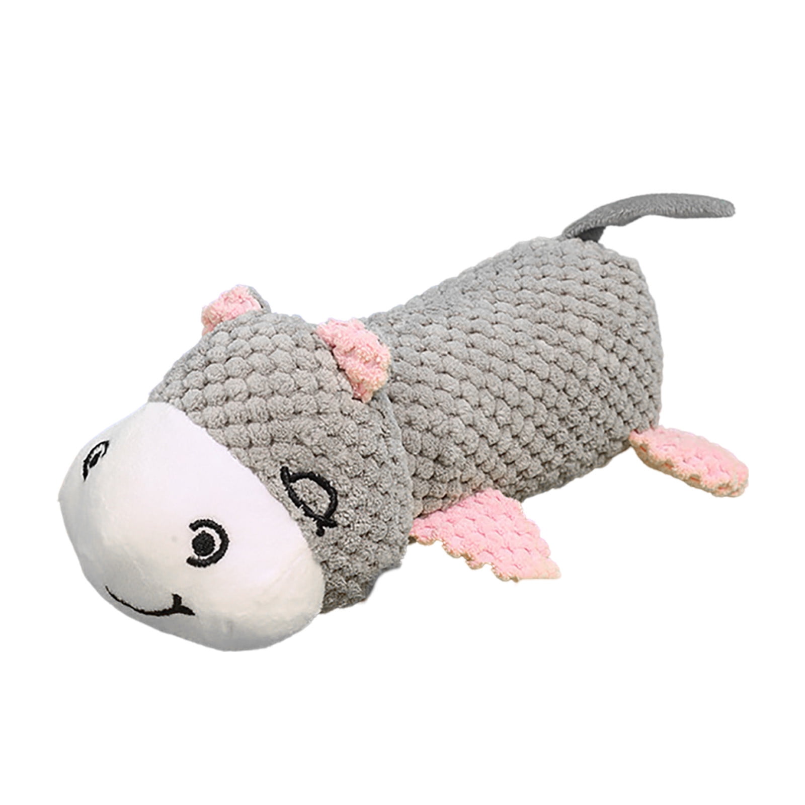 Hippo Squeaky Chew Toy for Dogs Interactive Pet Play with Crinkle Paper ...