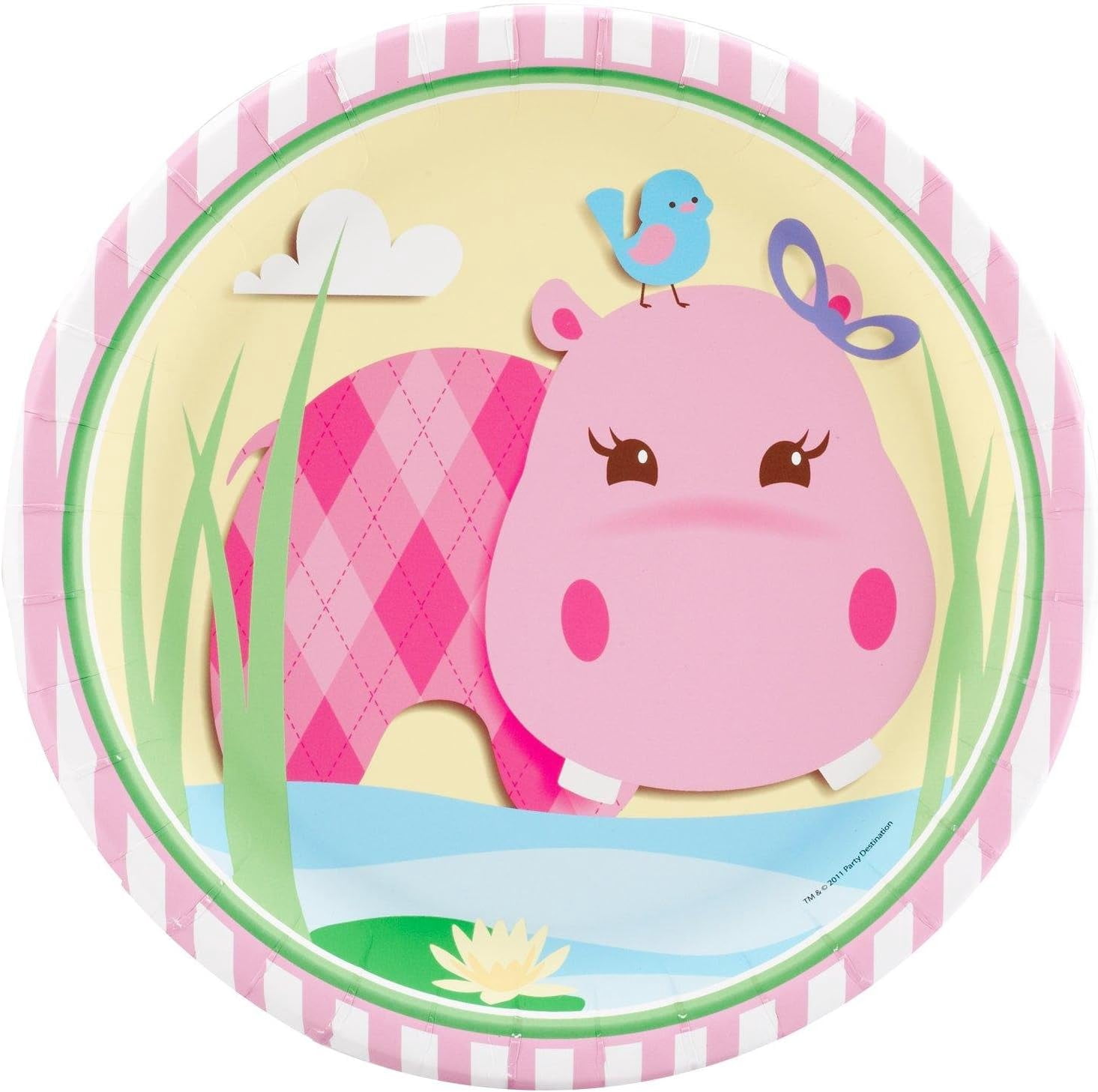 Hippo Edible Cake Topper Frosting Sheet for 8 inch round cake or larger ...