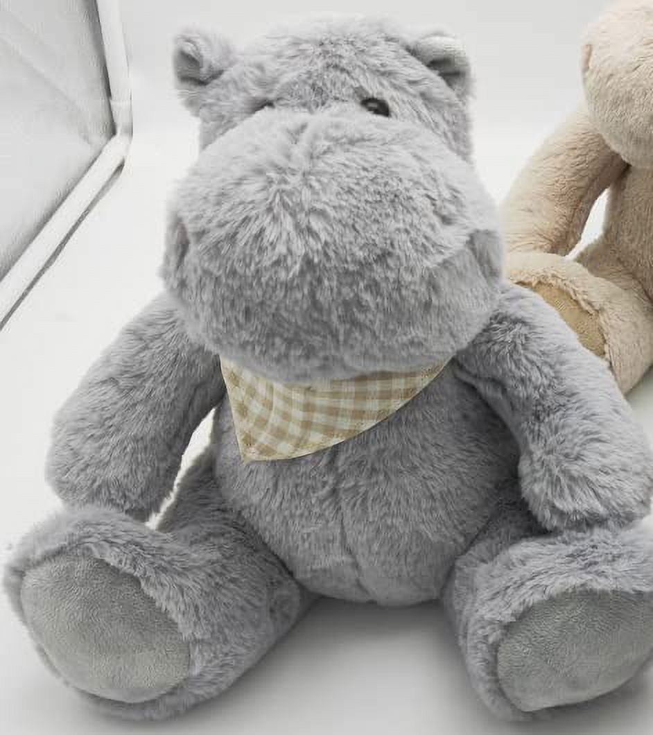 Hippo Stuffed Animal 9.8'', Pink Super Soft Hippo Plush of Chubby Body ...