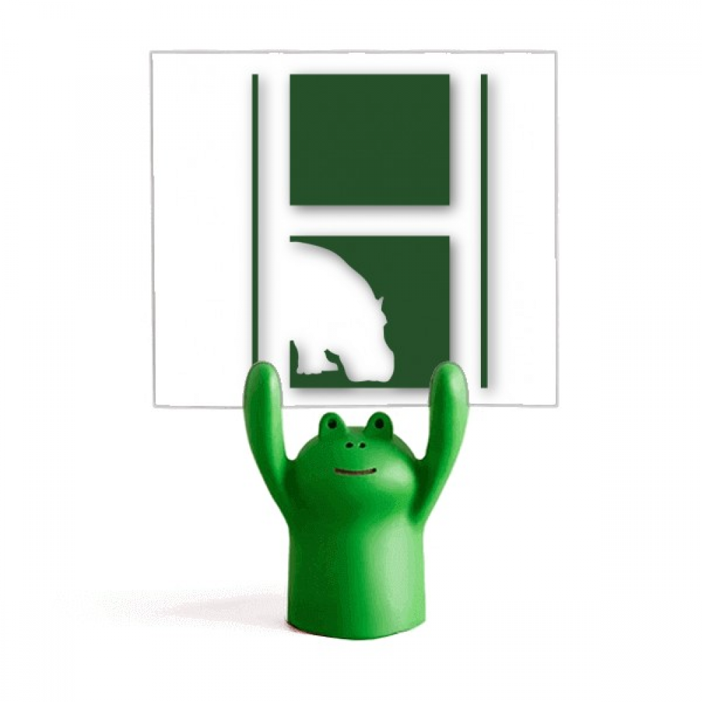 Hippo Weight River Mud Art Deco Fashion Memo Holder Cartoon Animal Frog ...