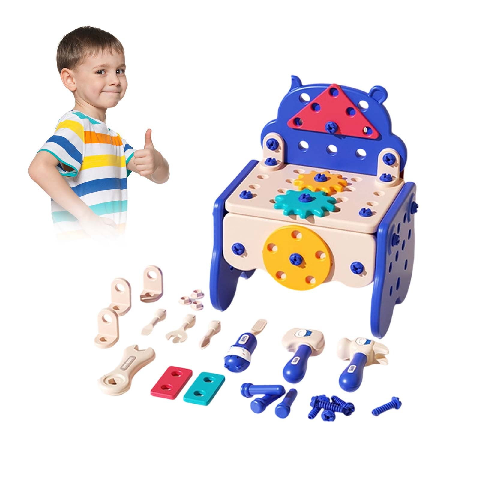 Hippo All in one Tool Hub DIY Montessori Tool Box Set, Hippo Tool Box ...