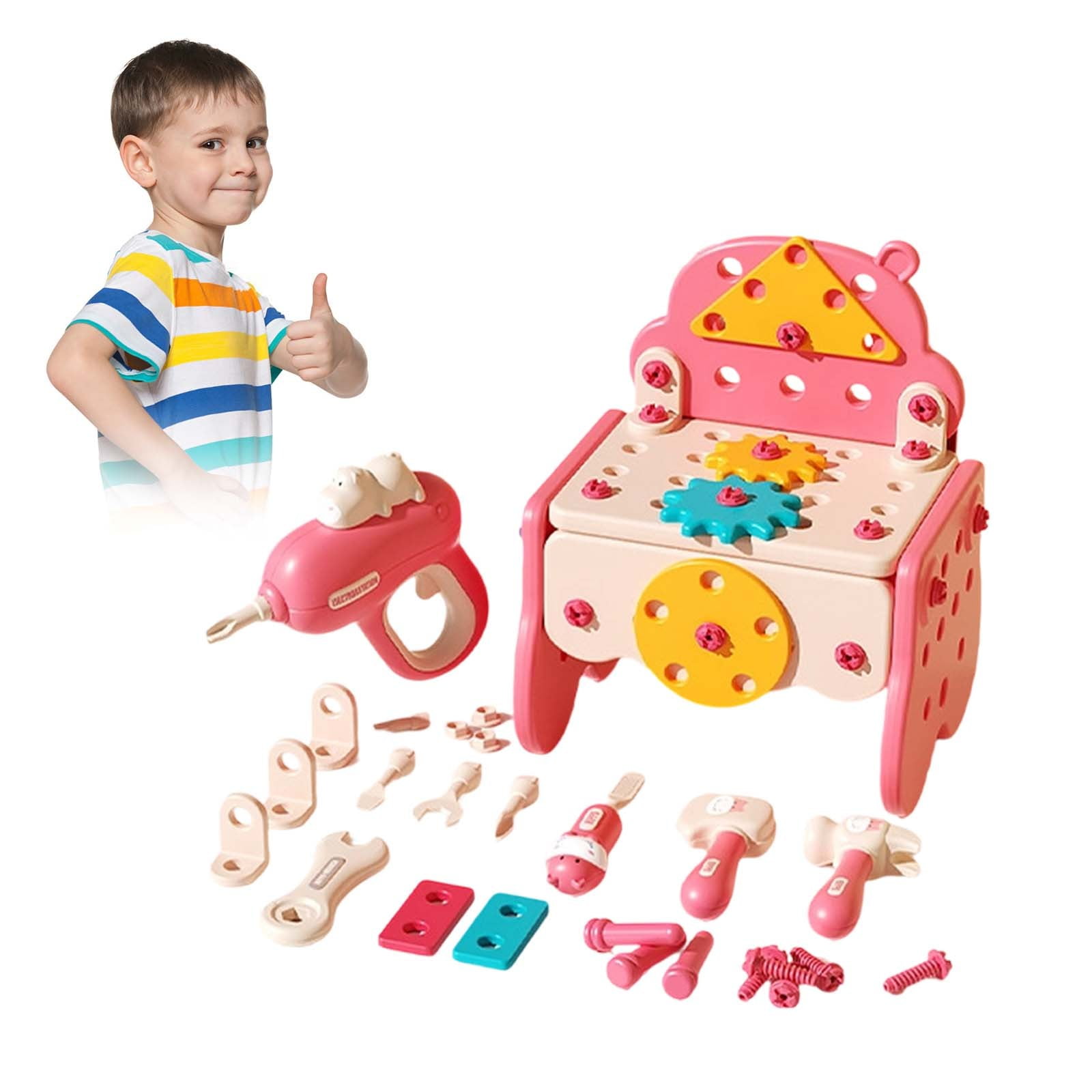 Hippo All in one Tool Hub DIY Montessori Tool Box Set, Hippo Tool Box ...