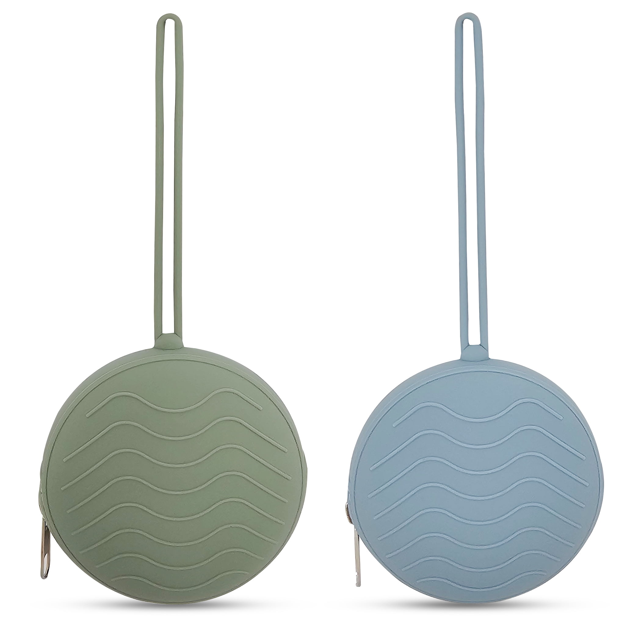 HippoBaby Silicone Pacifier Holder Case 2-Pack, Food-Grade, Portable ...