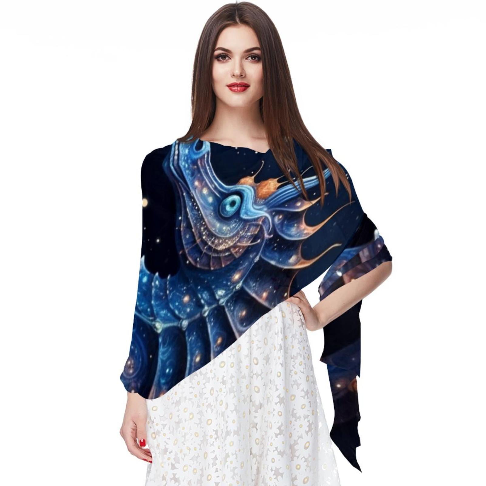 Hippocampus Elegant Translucent Chiffon Hair Scarf | Light & Breathable ...