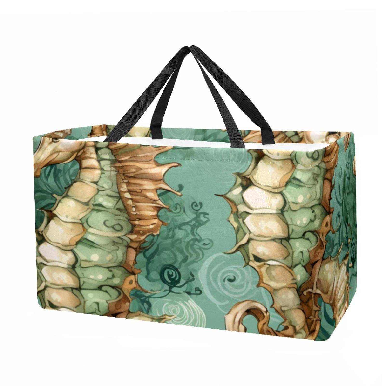 Hippocampus Large Capacity Collapsible Cube Organizer Tote Bag Storage ...