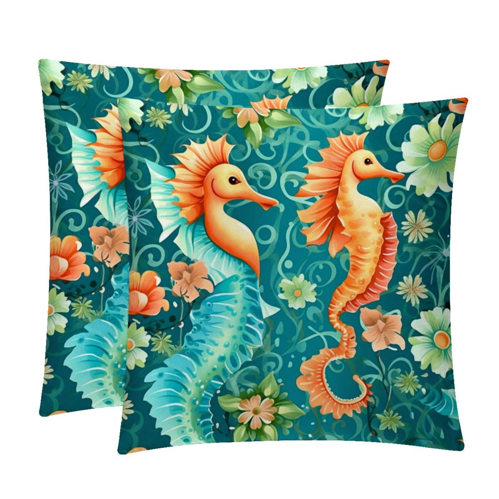 Hippocampus Patterns - Set of 2, Available in 16x16, 18x18, and 20x20 ...