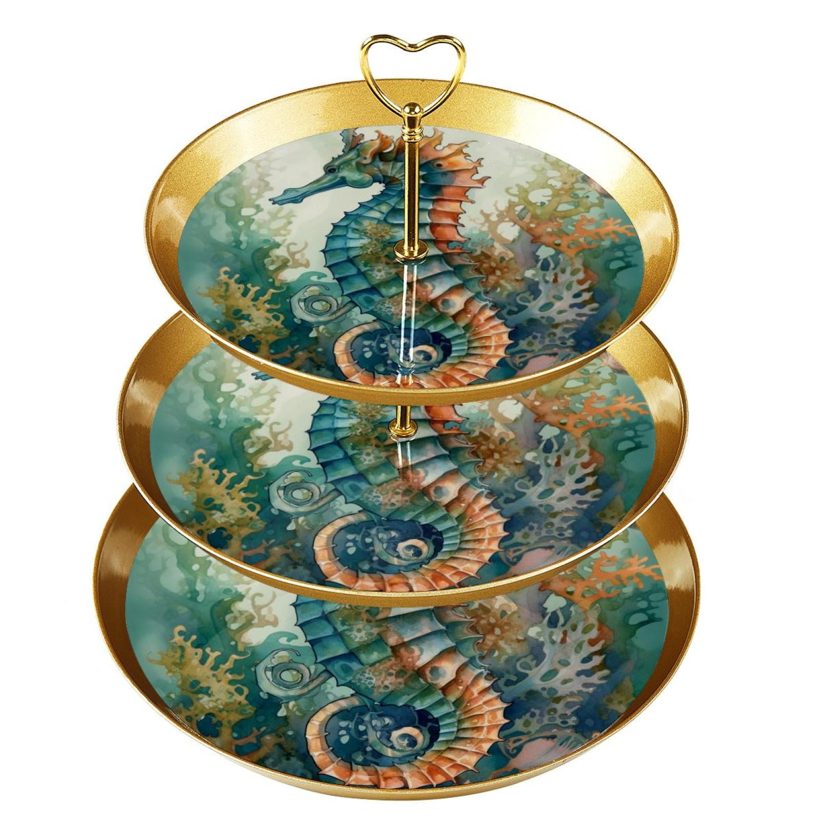 Hippocampus Plastic Discs Hanging Organizer for Dessert Table | Iron ...