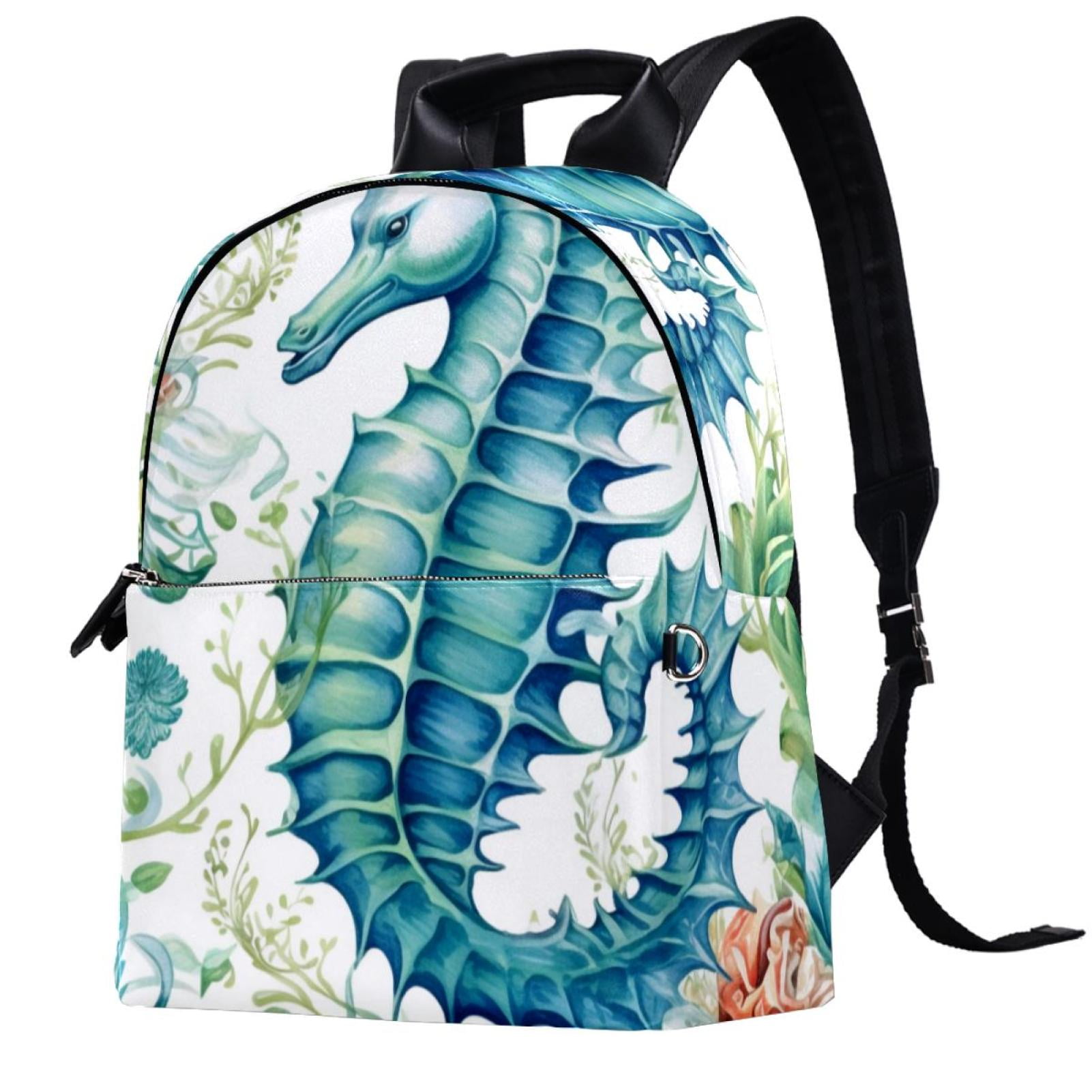 Hippocampus Stylish Leather Baby Backpack with Adjustable Shoulder ...