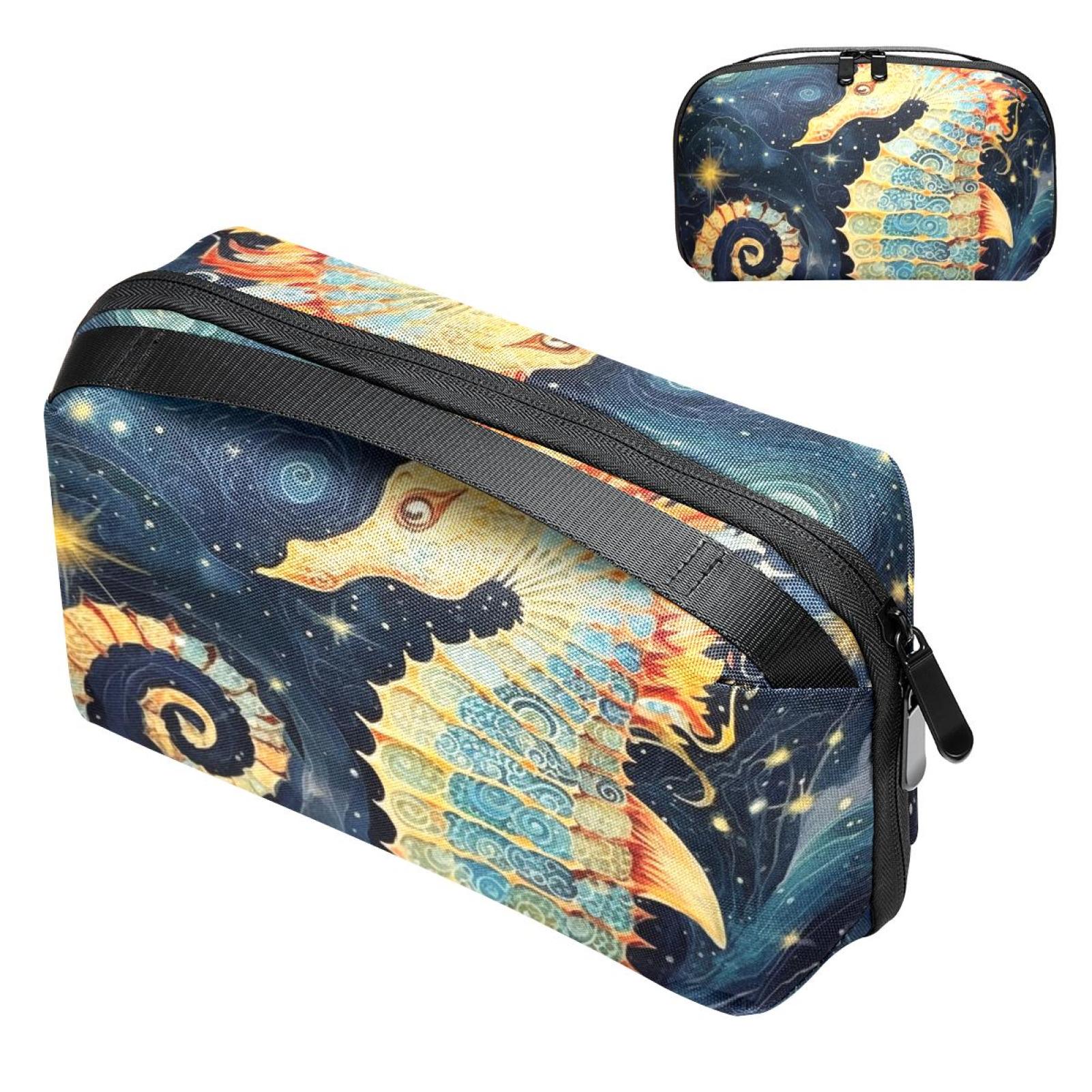 Hippocampus Waterproof Oxford Fabric Storage Case with Charger Pouch ...