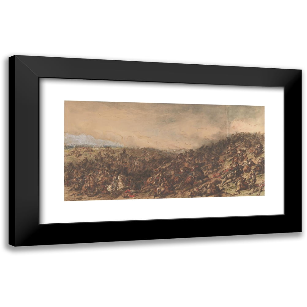 Hippolyte Bellangé 24x14 Black Modern Framed Museum Art Print Titled ...