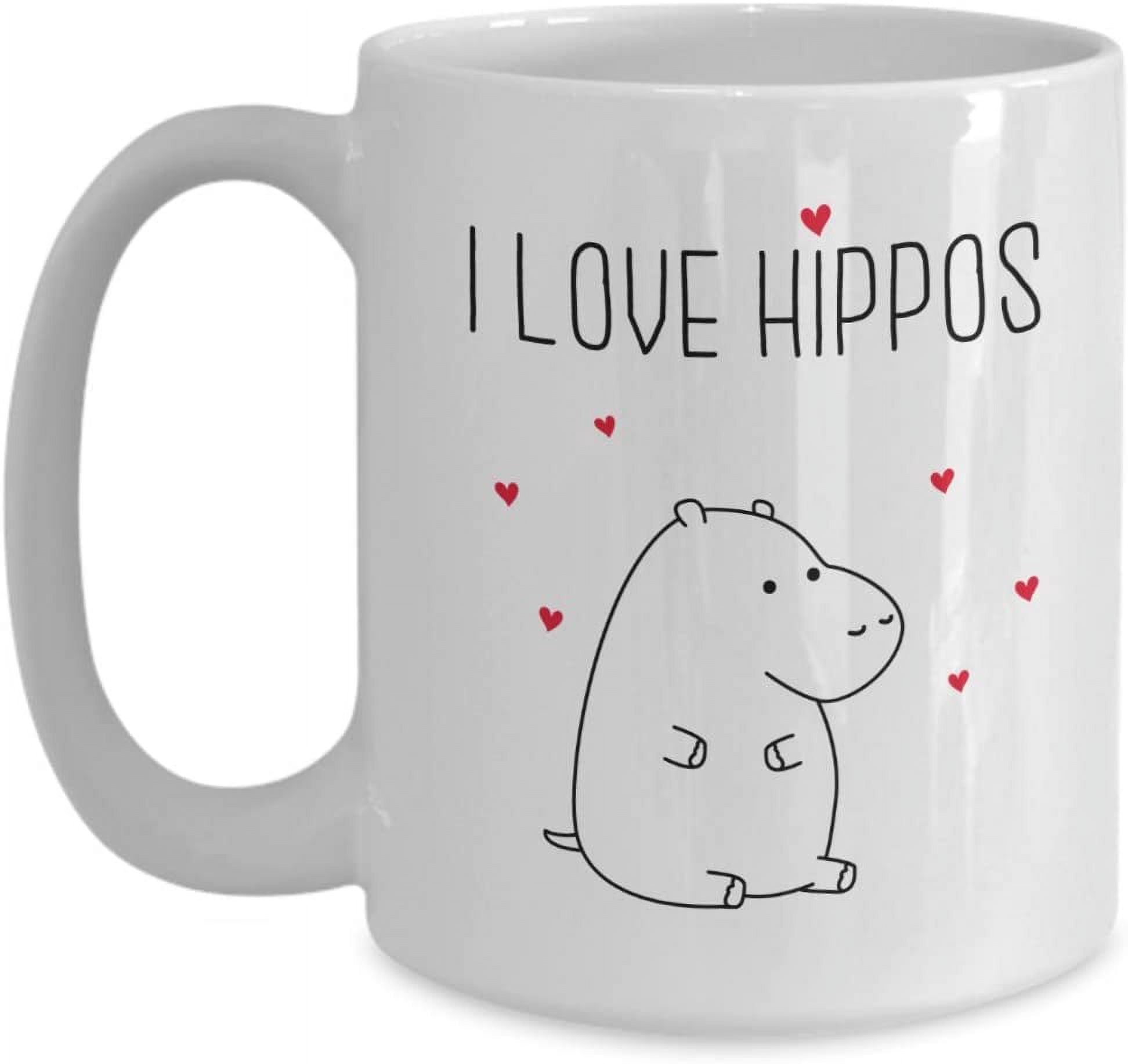 Hippopotamus Gifts, Hippo Mug, I Love Hippo Coffee Cup, Hippo Gifts for ...
