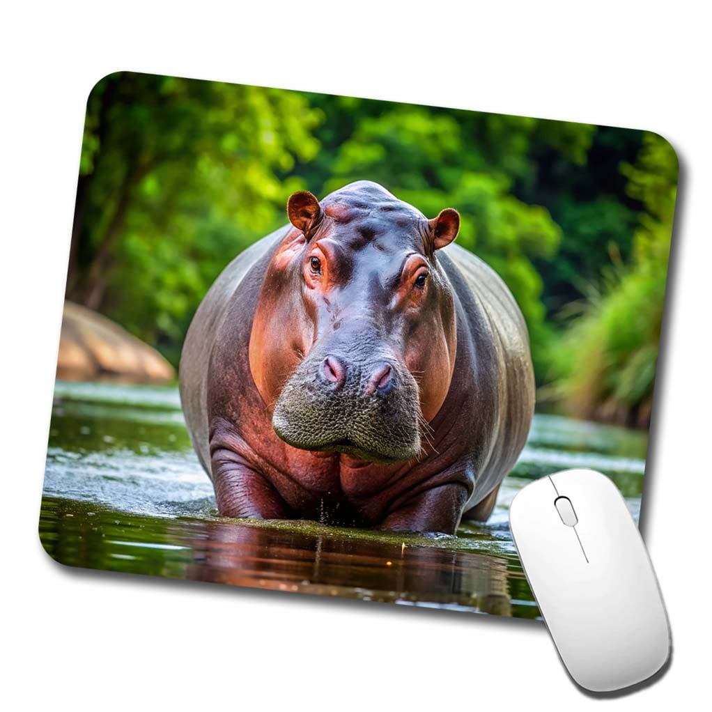 Hippopotamus Mouse Pad Low Profile Gaming Mat - Walmart.com