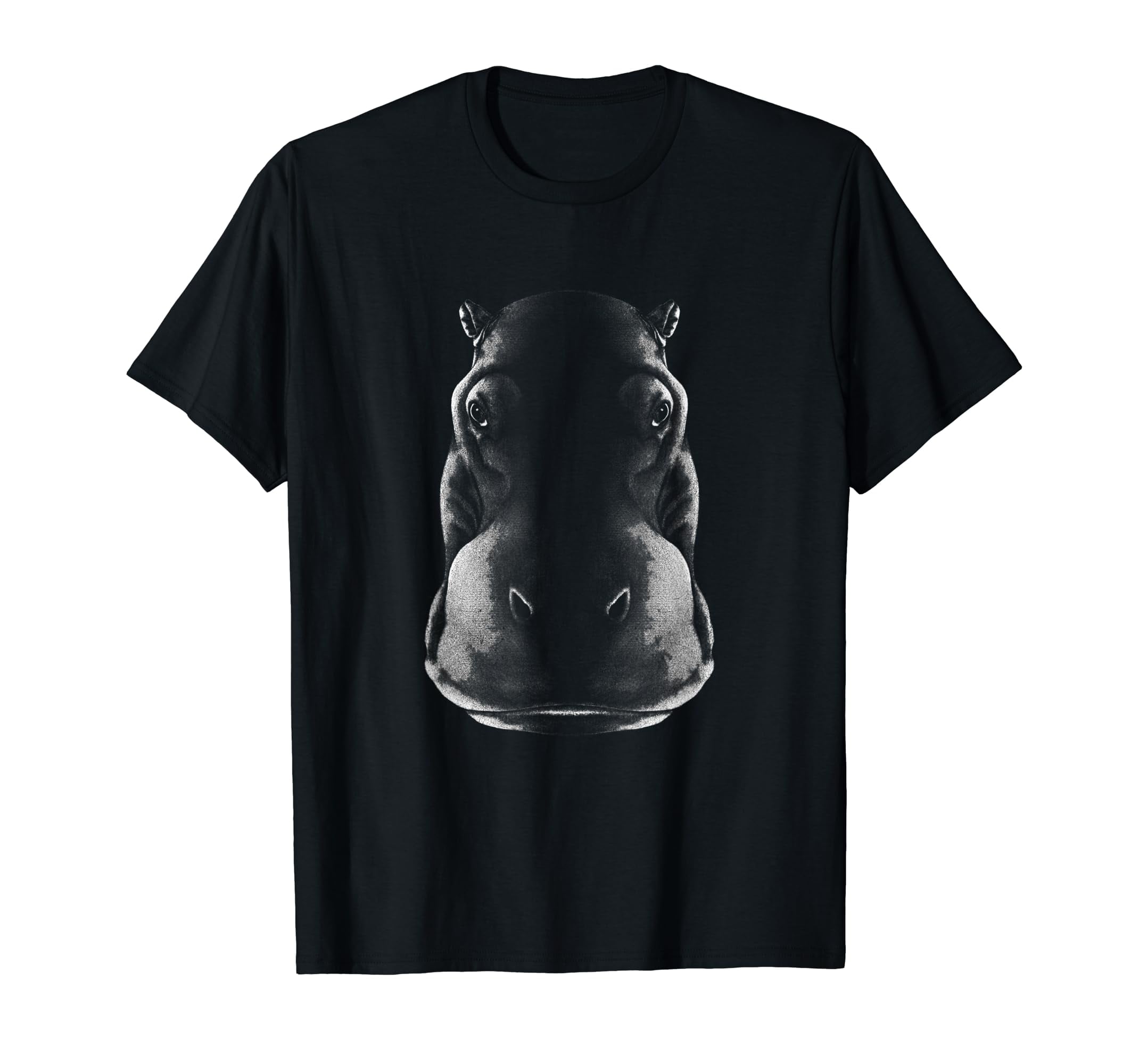 Hippopotamus Realistic Hippo Horse Animal Wildlife Safari T-Shirt ...