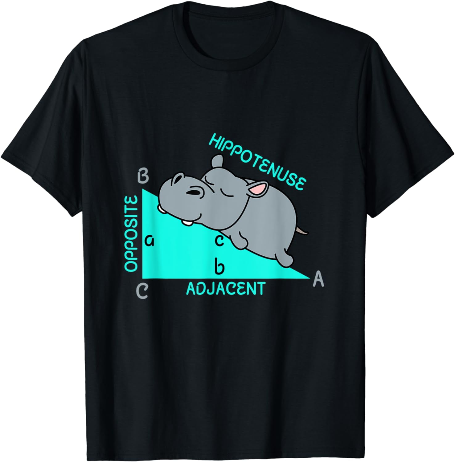 Hippotenuse Math Mathematics Teacher Joke fun Saying T-Shirt - Walmart.com