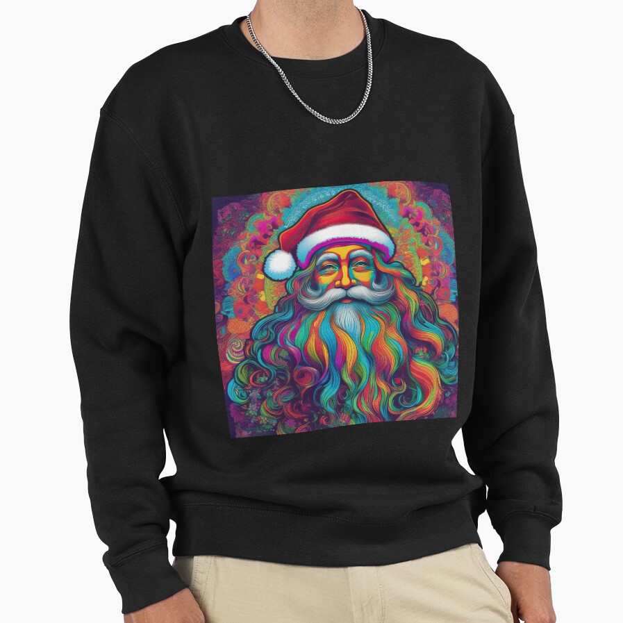 Hippy St. Nick Claus 01 Unisex Sweatshirt Retro Vintage Christmas ...
