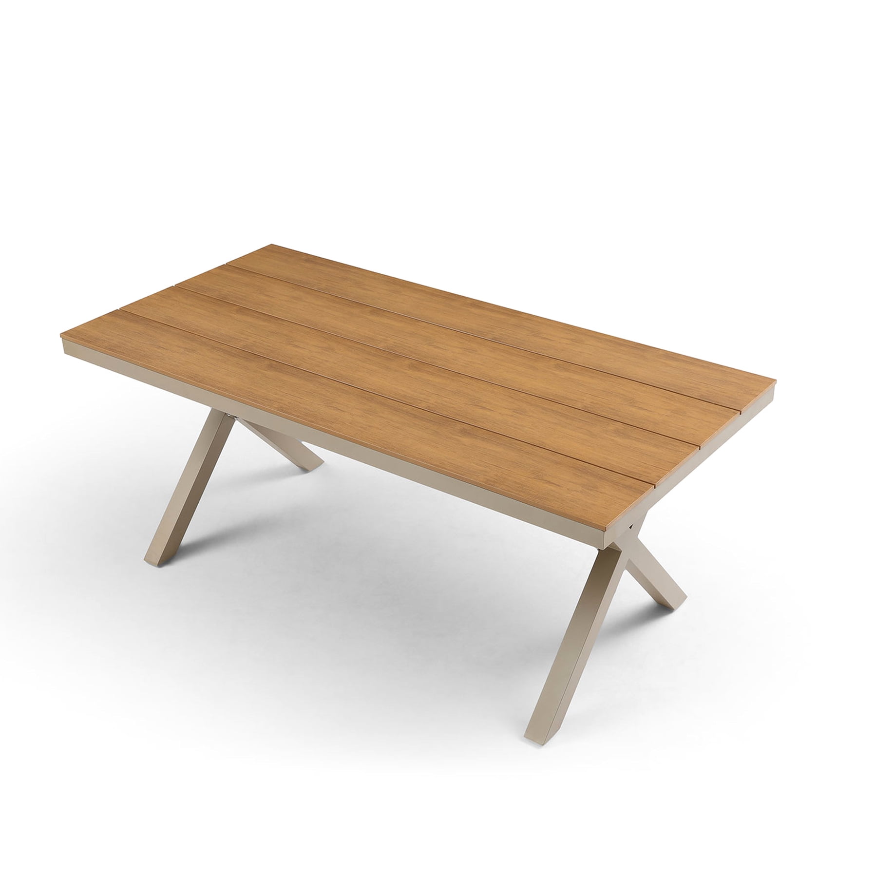 Hips Dining Table With Aluminum Legs, 72.94inch, , Serves 6-8 Persons ...