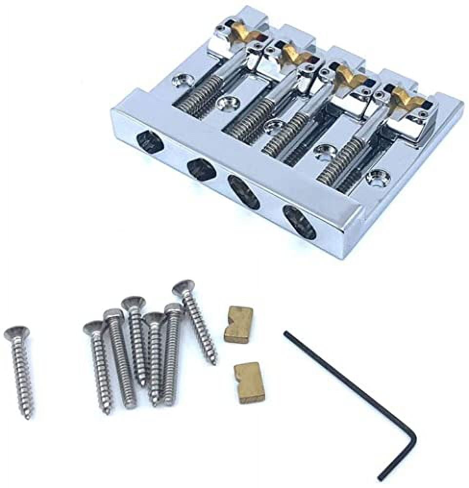 Hipshot KickAss High-mass Bass Bridge for 5-bolt Fender, Chrome ...