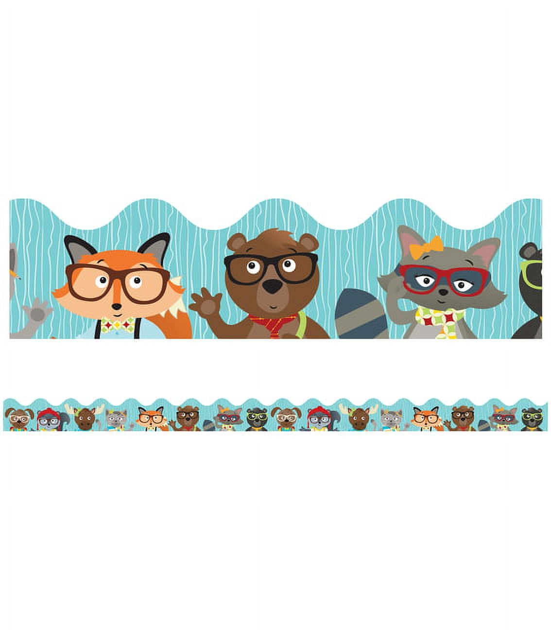 Hipster Pals Scalloped Bulletin Board Borders (Other) - Walmart.com
