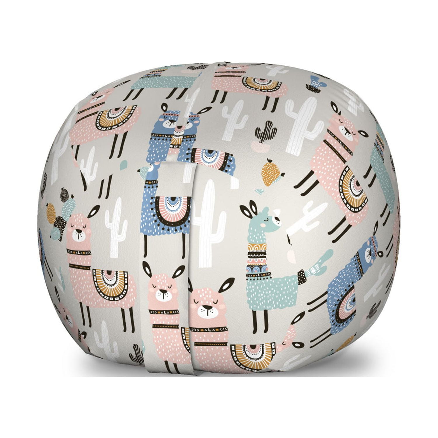 Hipster Storage Toy Bag Chair, Llama Guanaco South American Animals ...