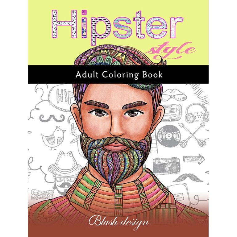 coloring pages hipster