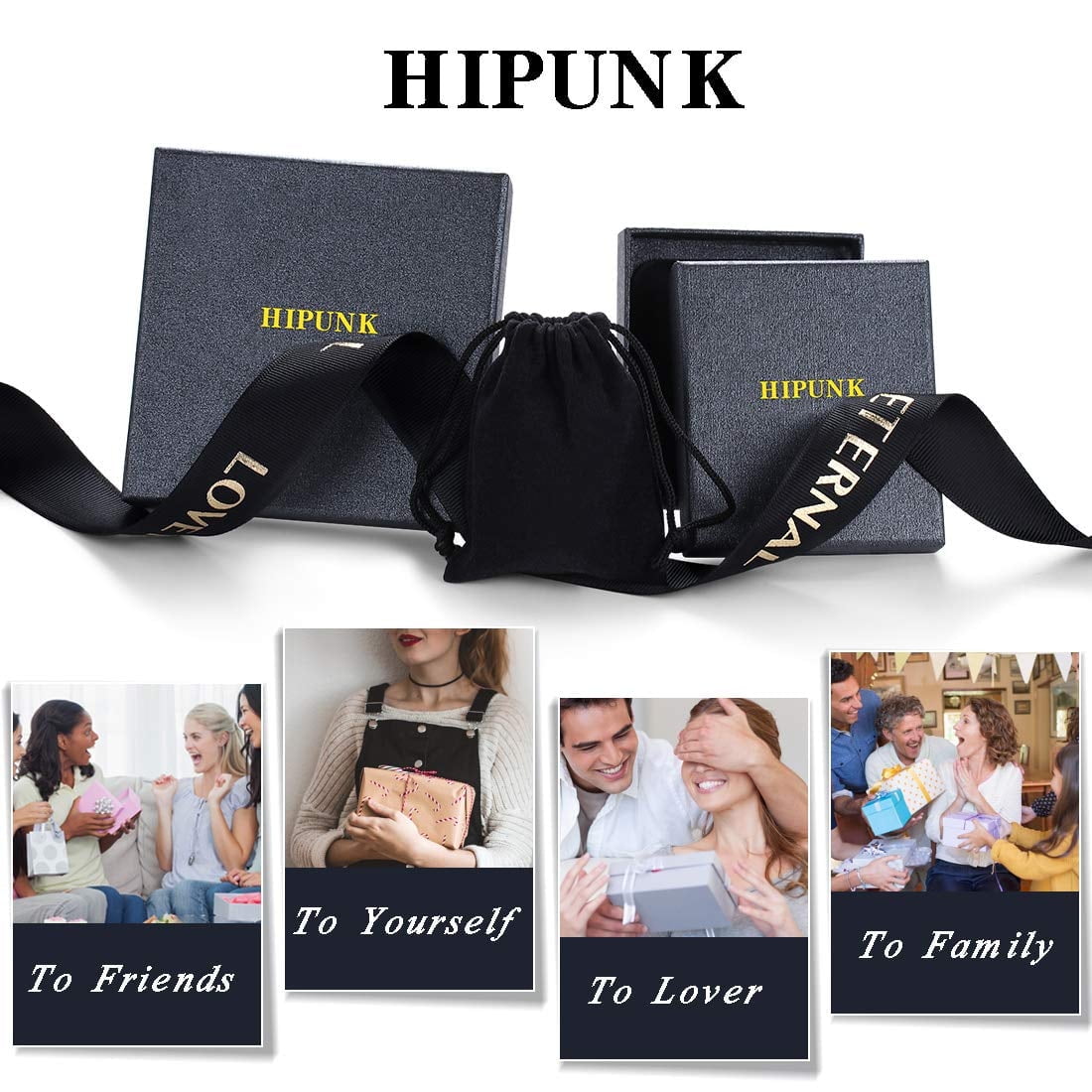 Hipunk Cuban Chain Necklace for Mens Women 9mm Stainless Steel Necklace ...