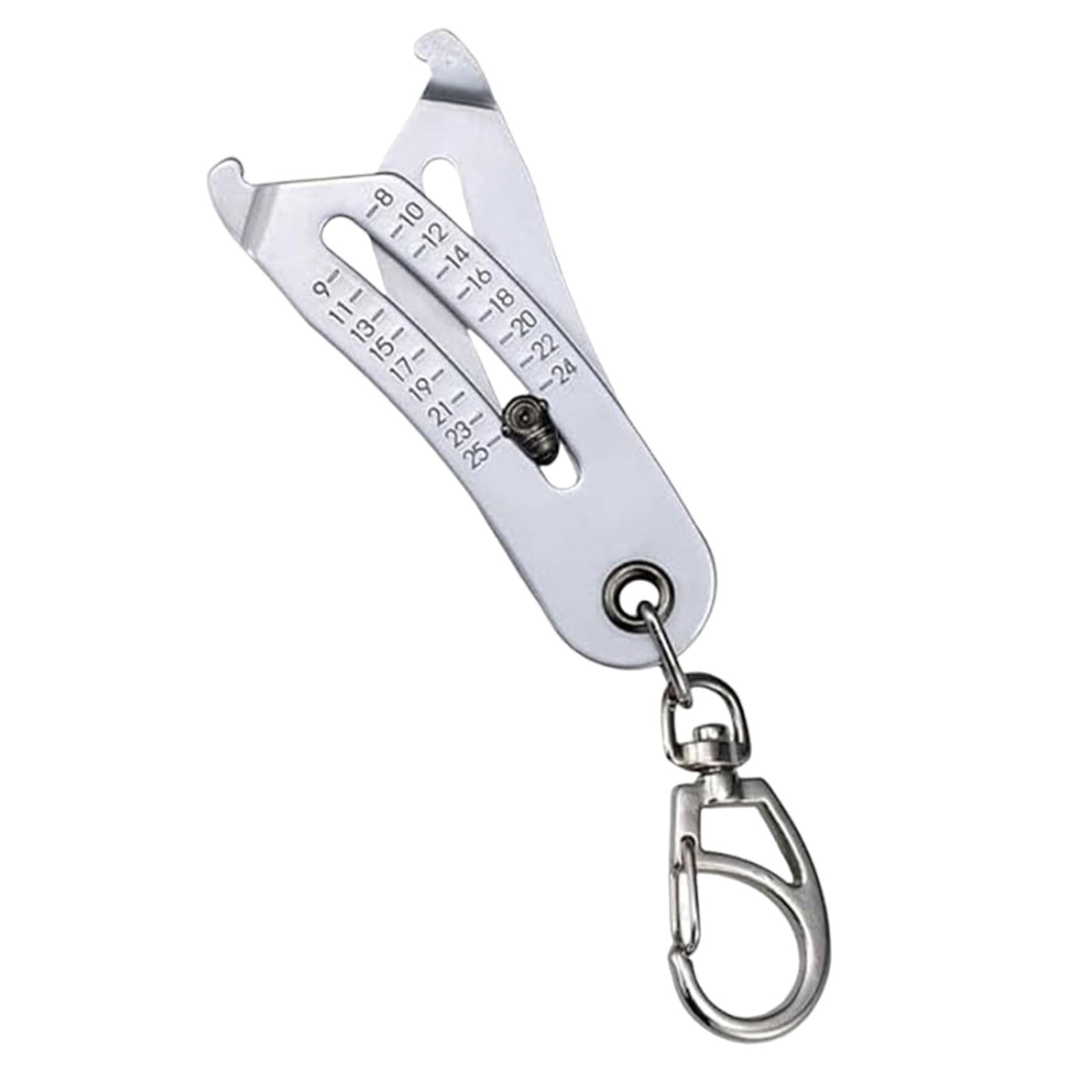 Hiqote Portable Precise Thread Size Checker Keychain, Nut and Bolt ...