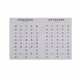 Hiragana And Katakana Japanese Alphabet Poster (6) Canvas Painting ...