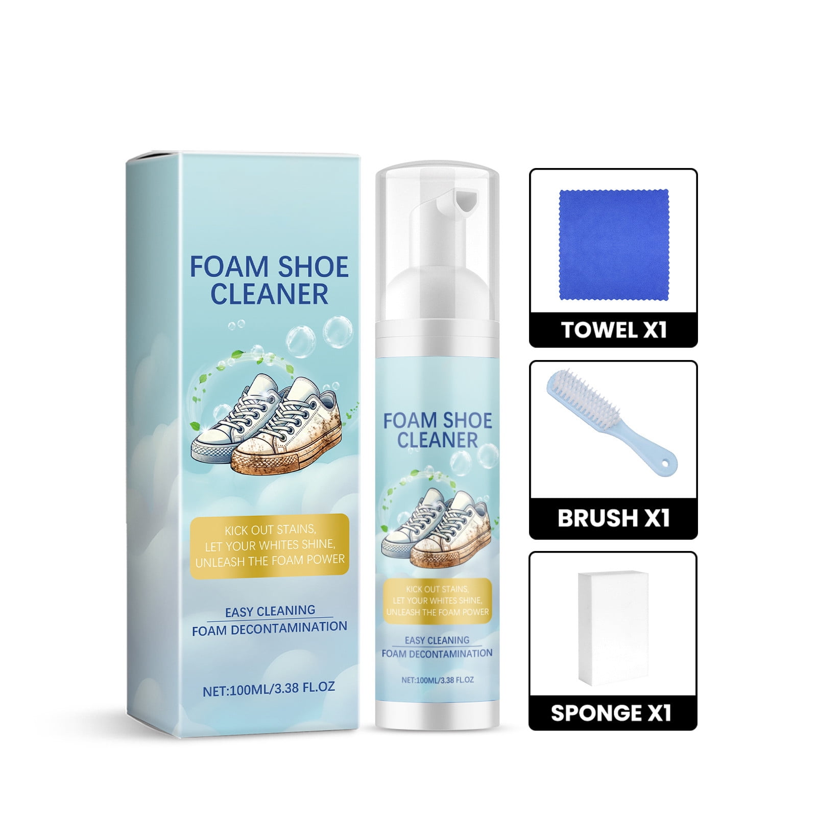 Hireokza Cleaning Supplies White Shoes Foam Cleaning Agent Foam ...