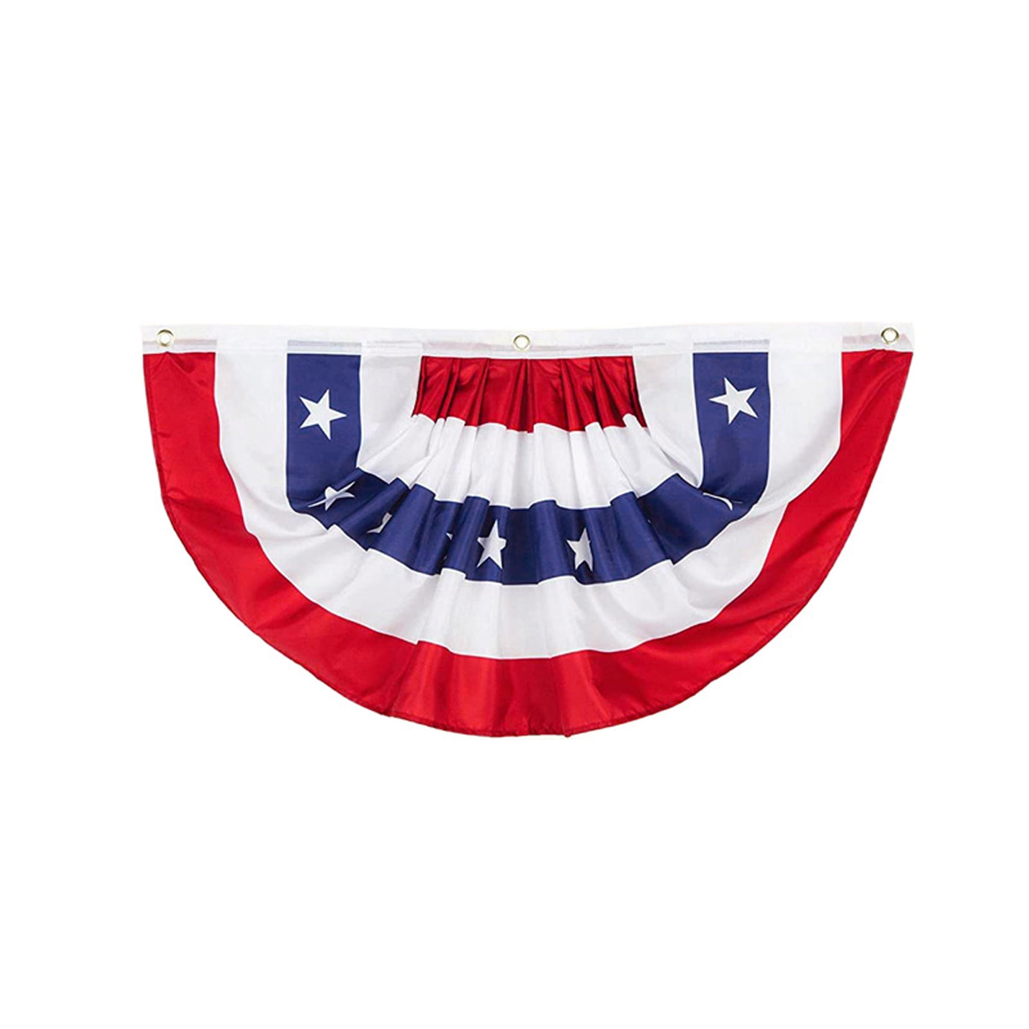 Hirigin 4th of July Pleated Fan Flags Bunting Flag Stars and Stripes ...