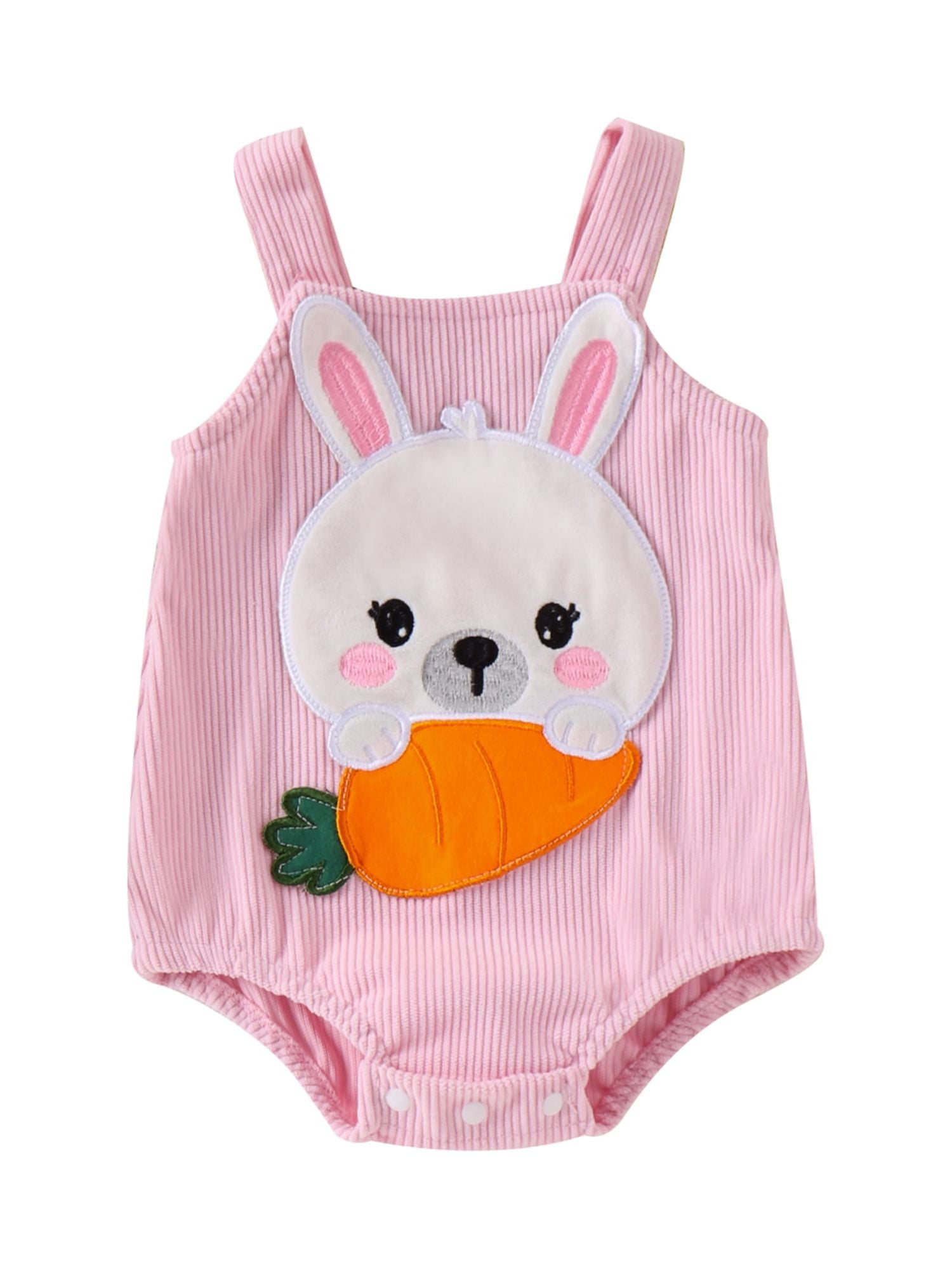 Hirigin Baby Girl Easter Tank Romper Cute Sleeveless Square Neck 3D Bow ...