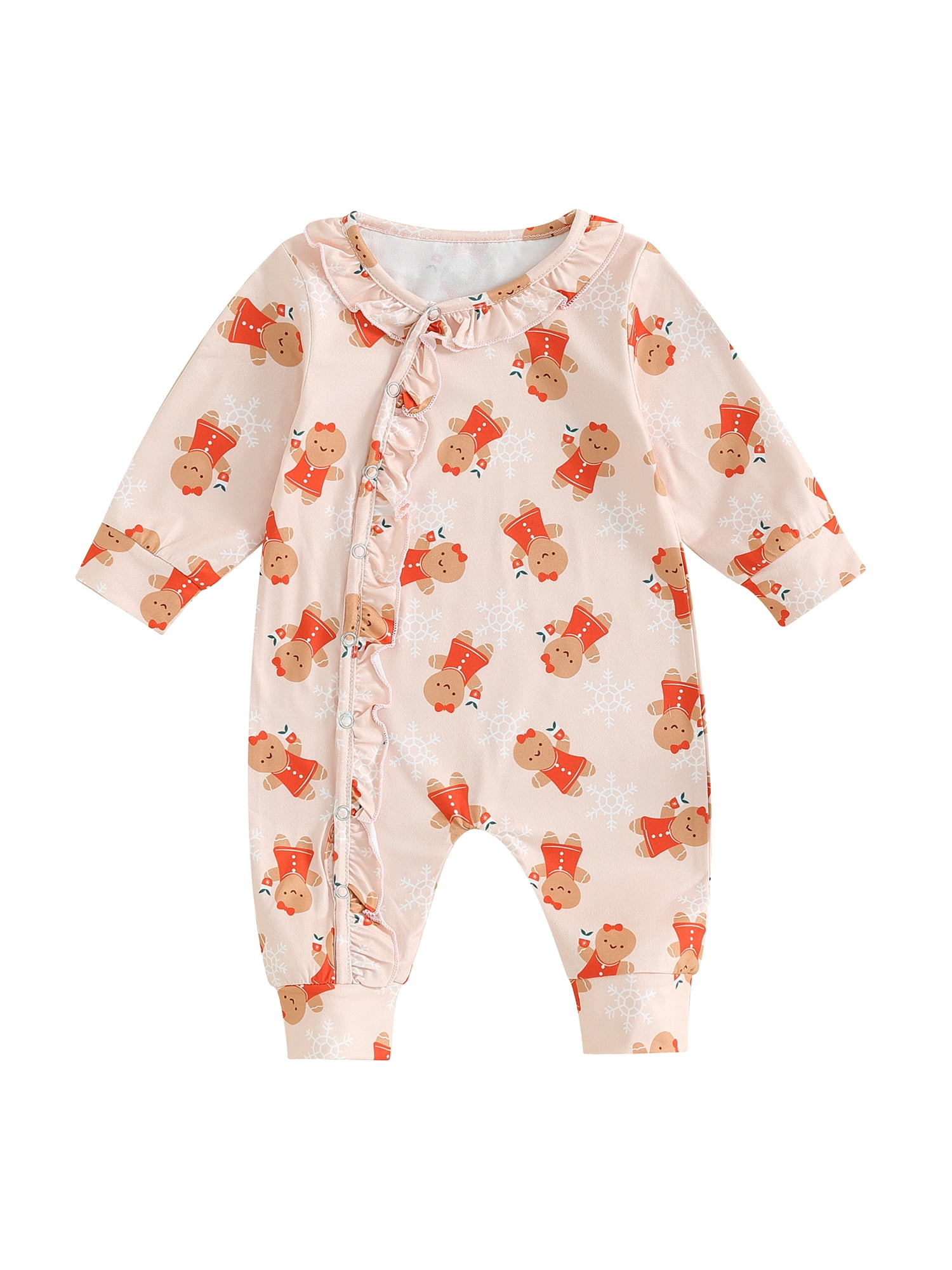 Hirigin Baby Girls Long Sleeve Elk/Gingerbread/Faceless Doll Print ...