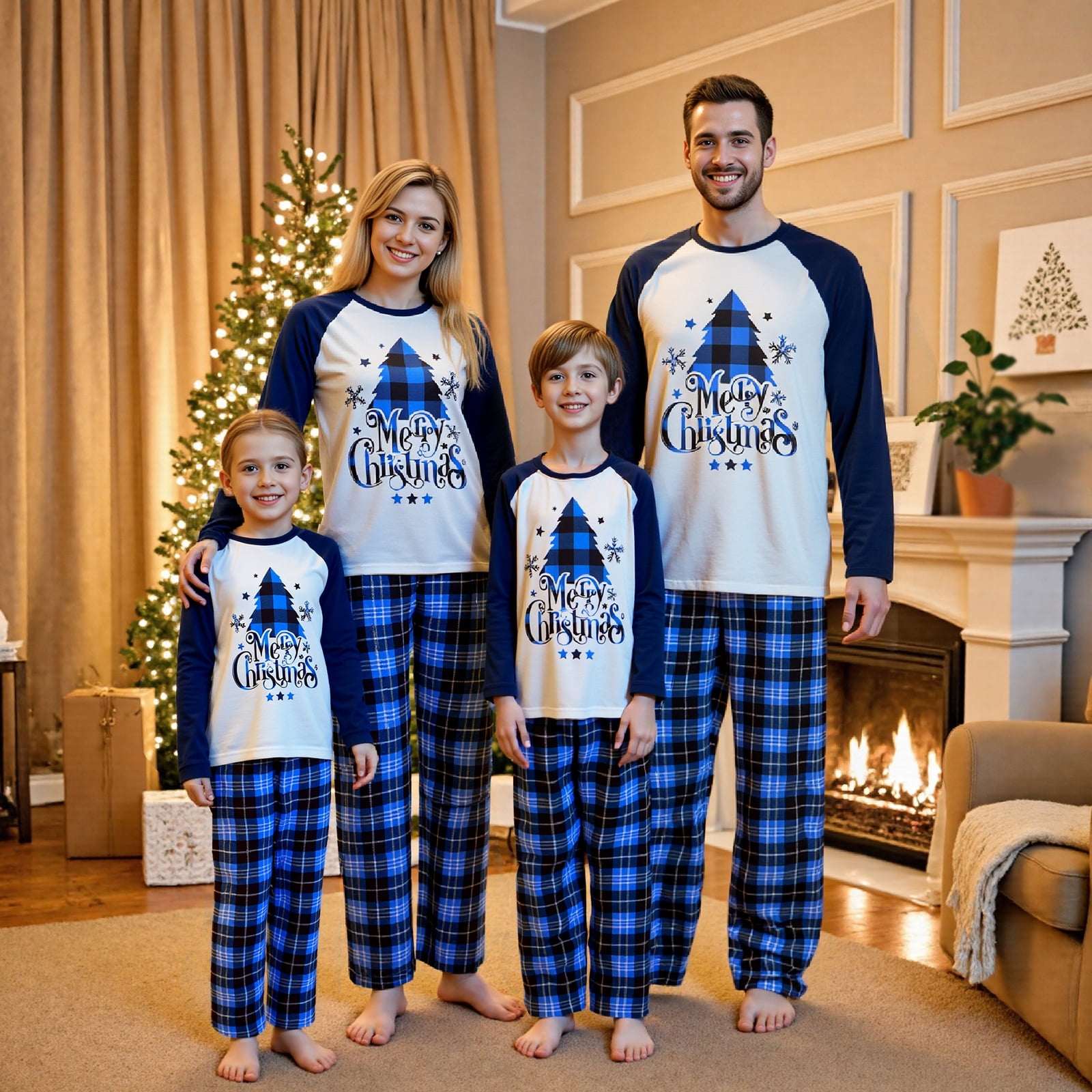 Hirigin Christmas Pajamas for Family Christmas Pjs Matching Sets ...