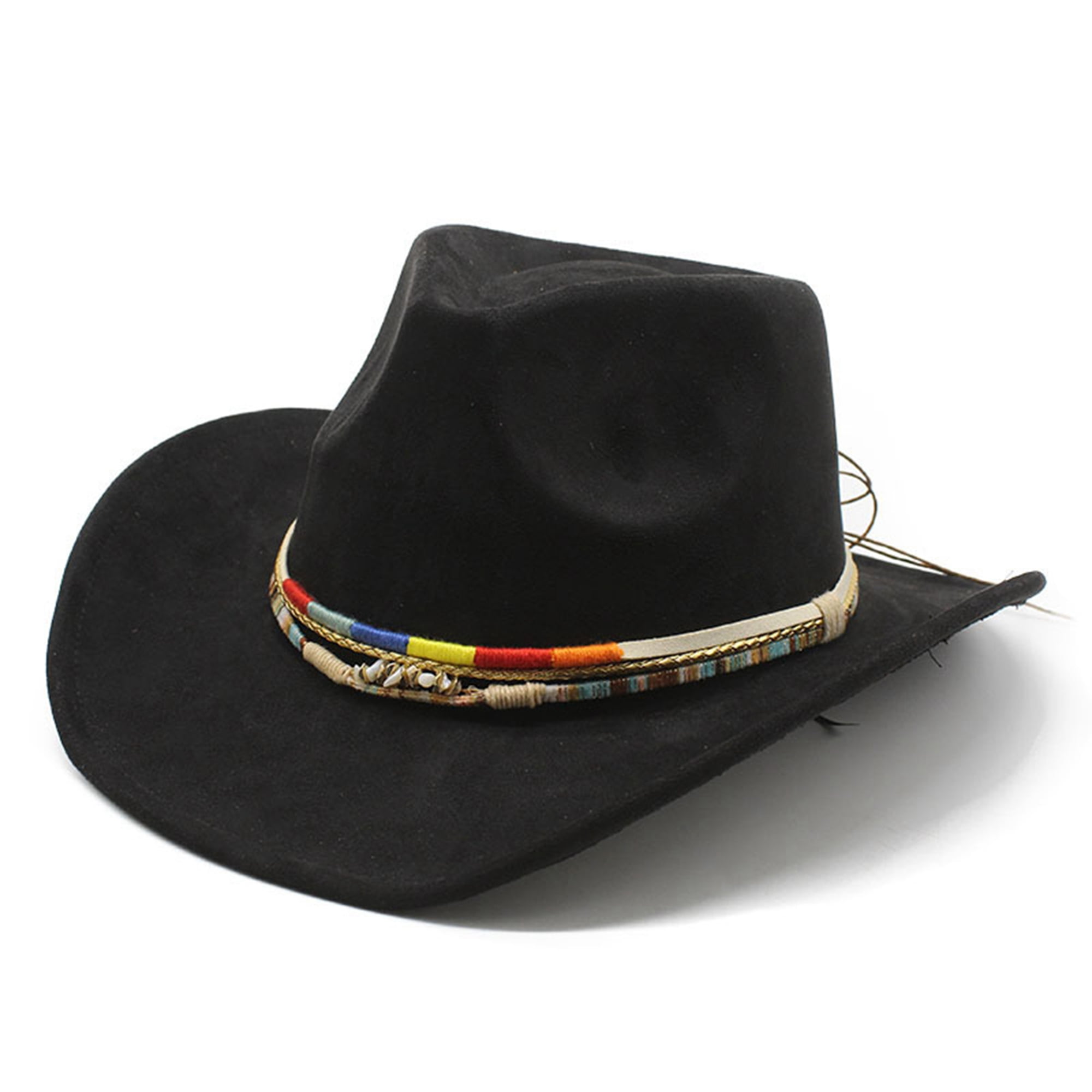 Hirigin Cowboy Hats For Women Cowboy Hat Men Retro Classic Suede ...