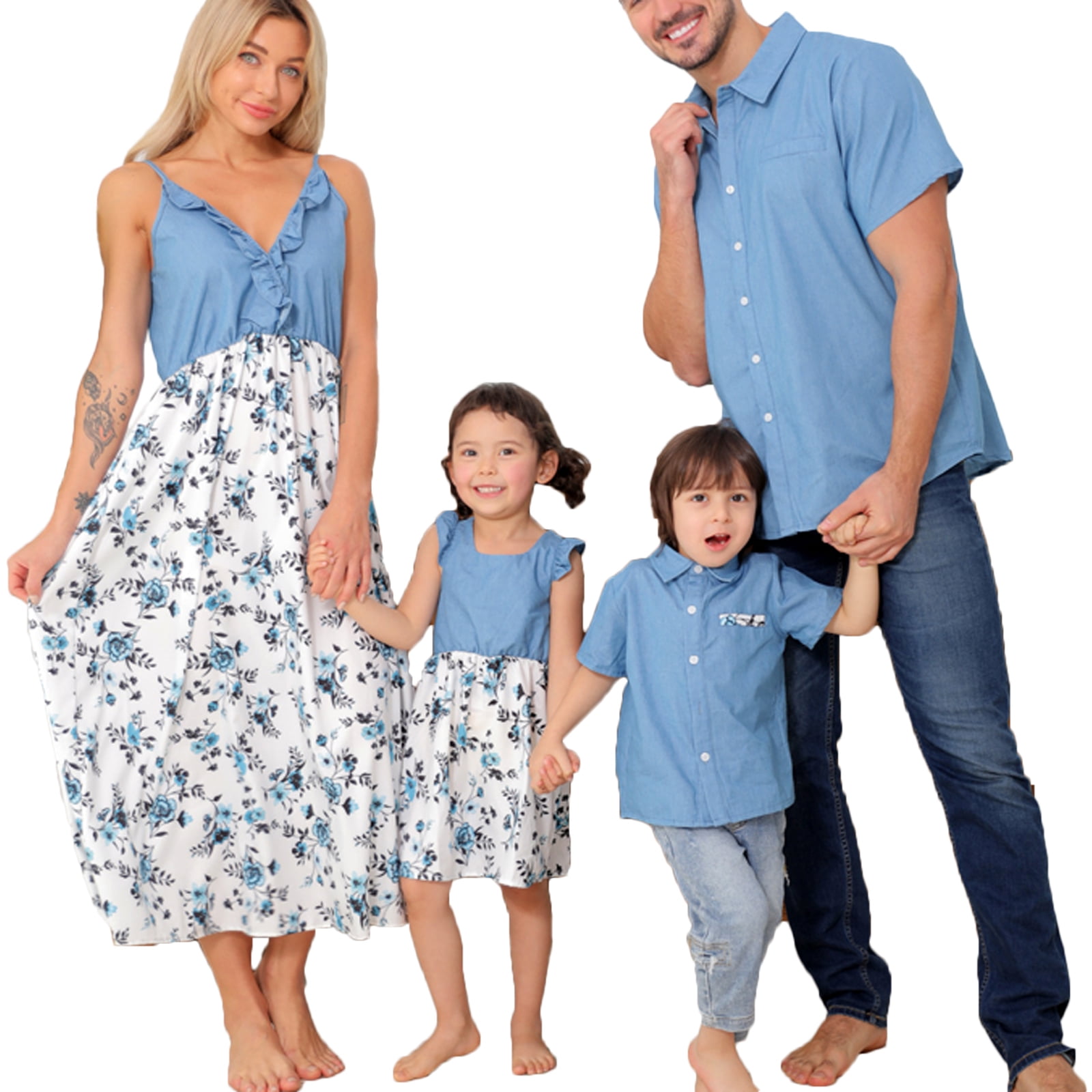 Dad, Mom & Kids Matching Sets: Mommy Clothes, Daddy Shirts & Baby ...