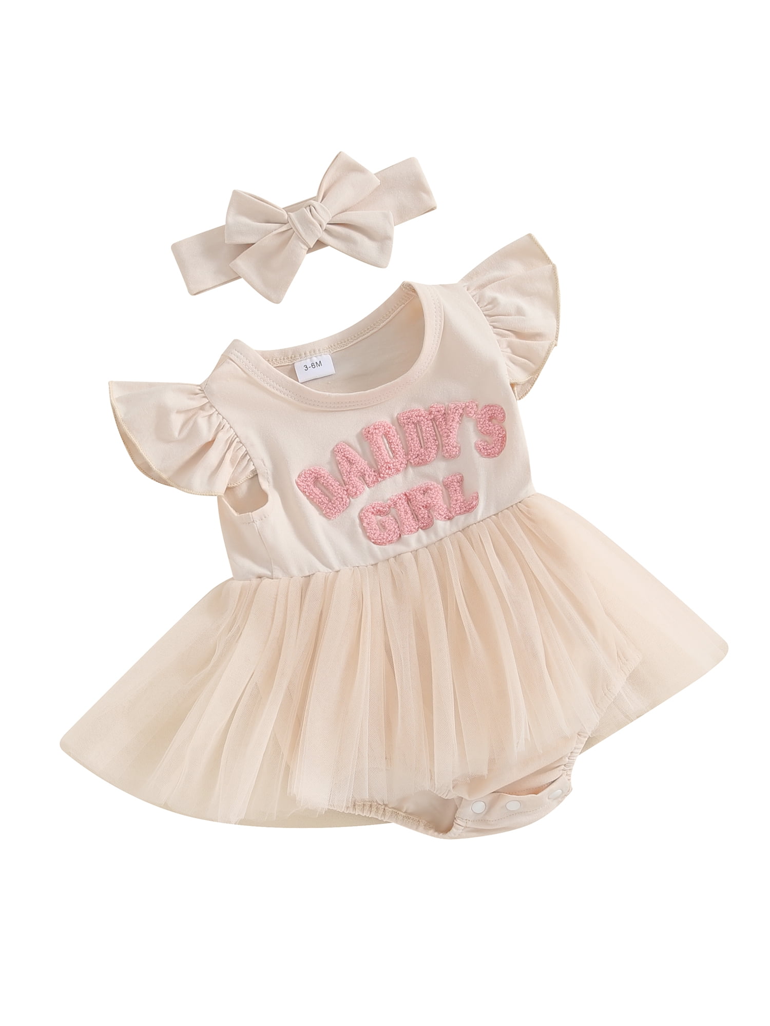 Hirigin Girl 2 Piece Outfits Letter Embroidery Mesh Romper Dress and ...