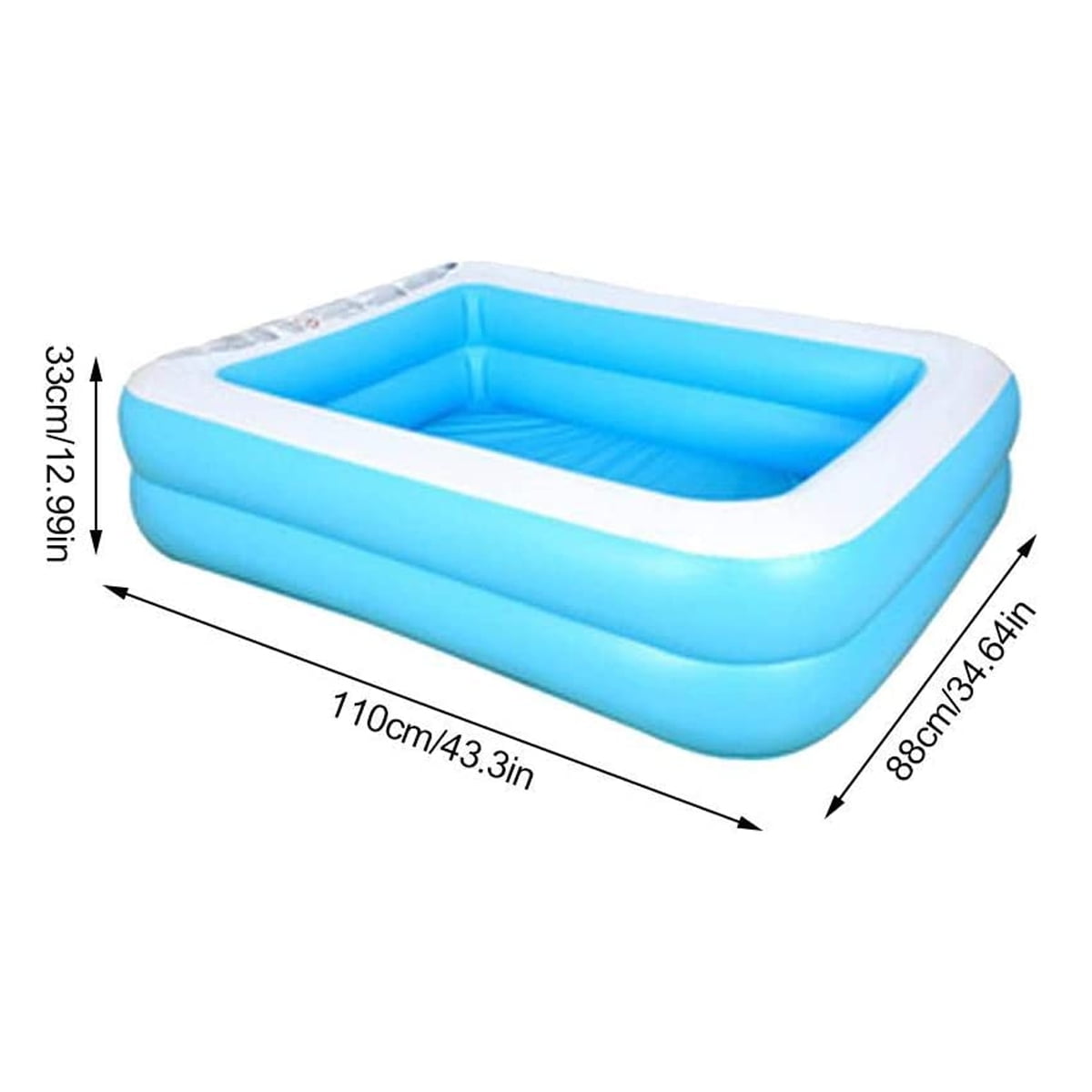 Hirigin Kiddie Pool Square 12.99” 12.99” Swimming Pools - Walmart.com