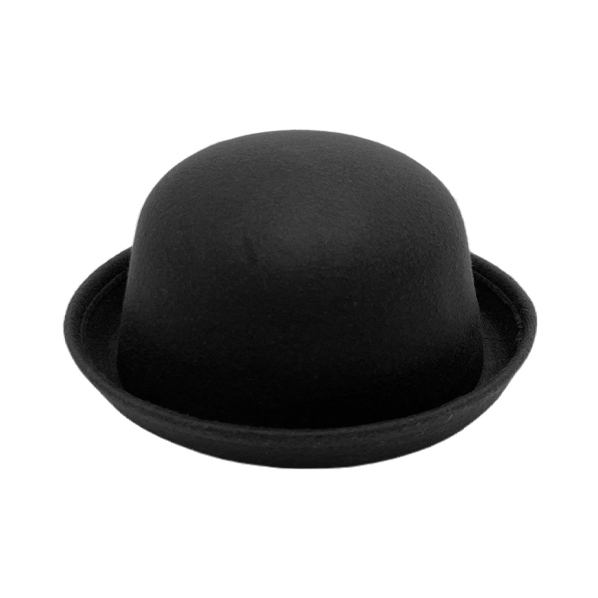 Hirigin Men Women Bowler Fedora Hat Party Hats Rolled Church Derby Hats ...