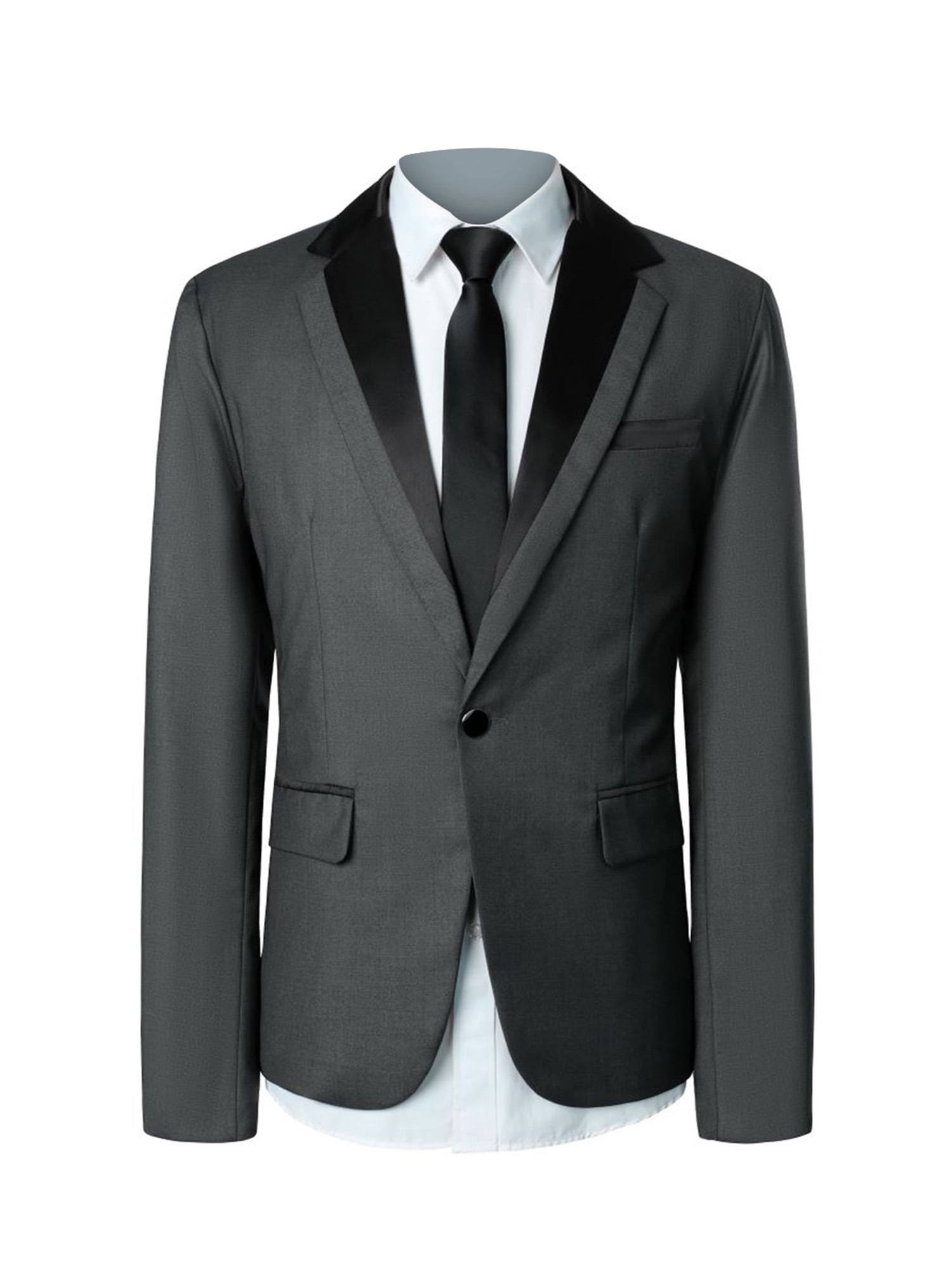 Hirigin Men's Floral Tuxedo Suit Jacket Slim Fit Dinner Jacket Party ...