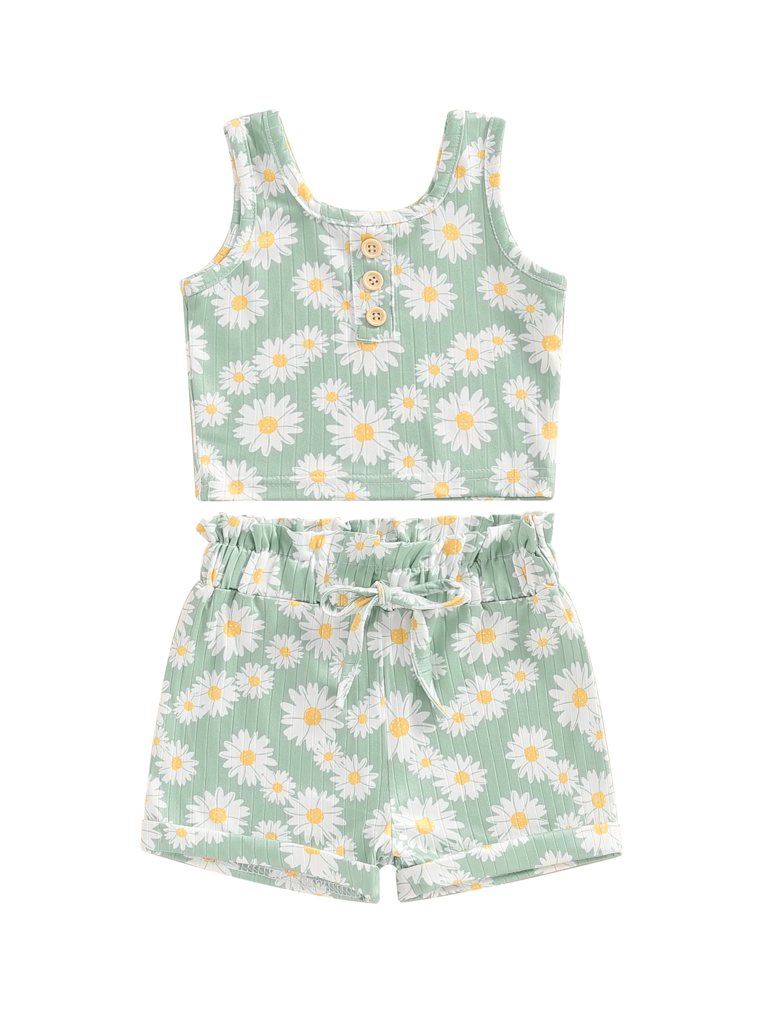 Hirigin Newborn Baby Girl Summer Clothes Flower Sleeveless Cami Tank ...
