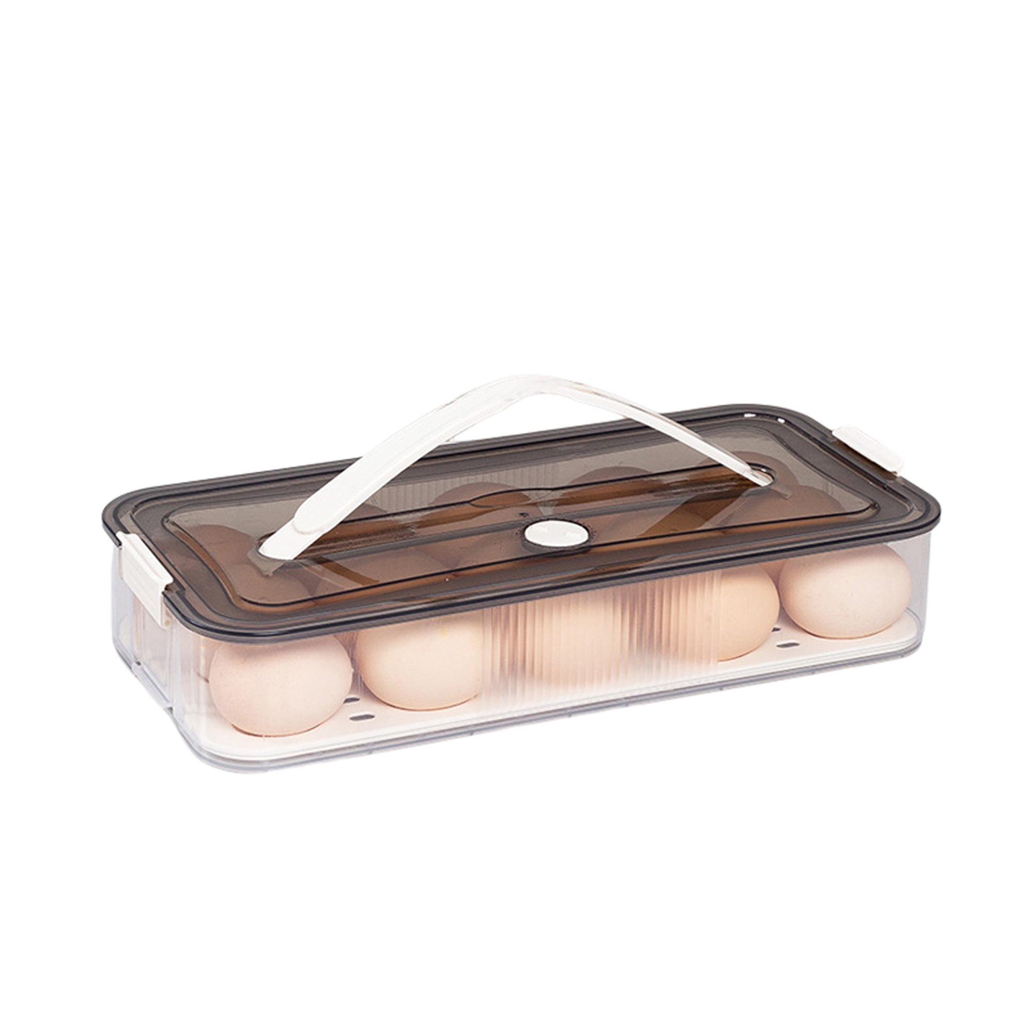 Hirigin Store Kitchen Clear Silicone Egg Holder with Lid, Egg Storage ...