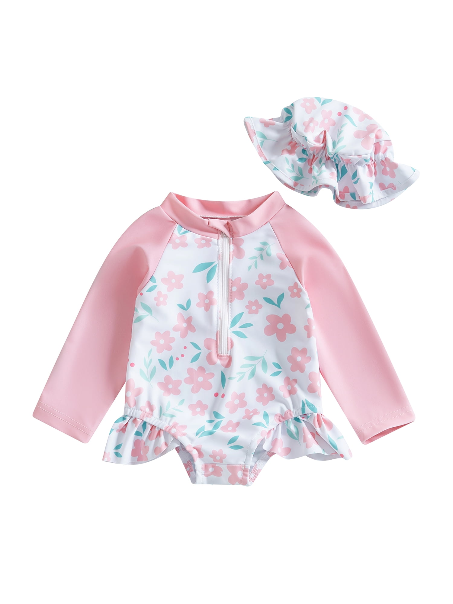 Hirigin Store Toddler Girls Rash Guard Swimsuit Rompers Swimwear with ...