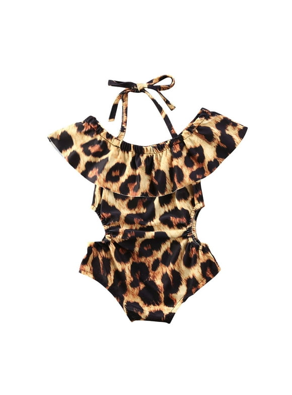 Leopard One Piece Bathing Suit