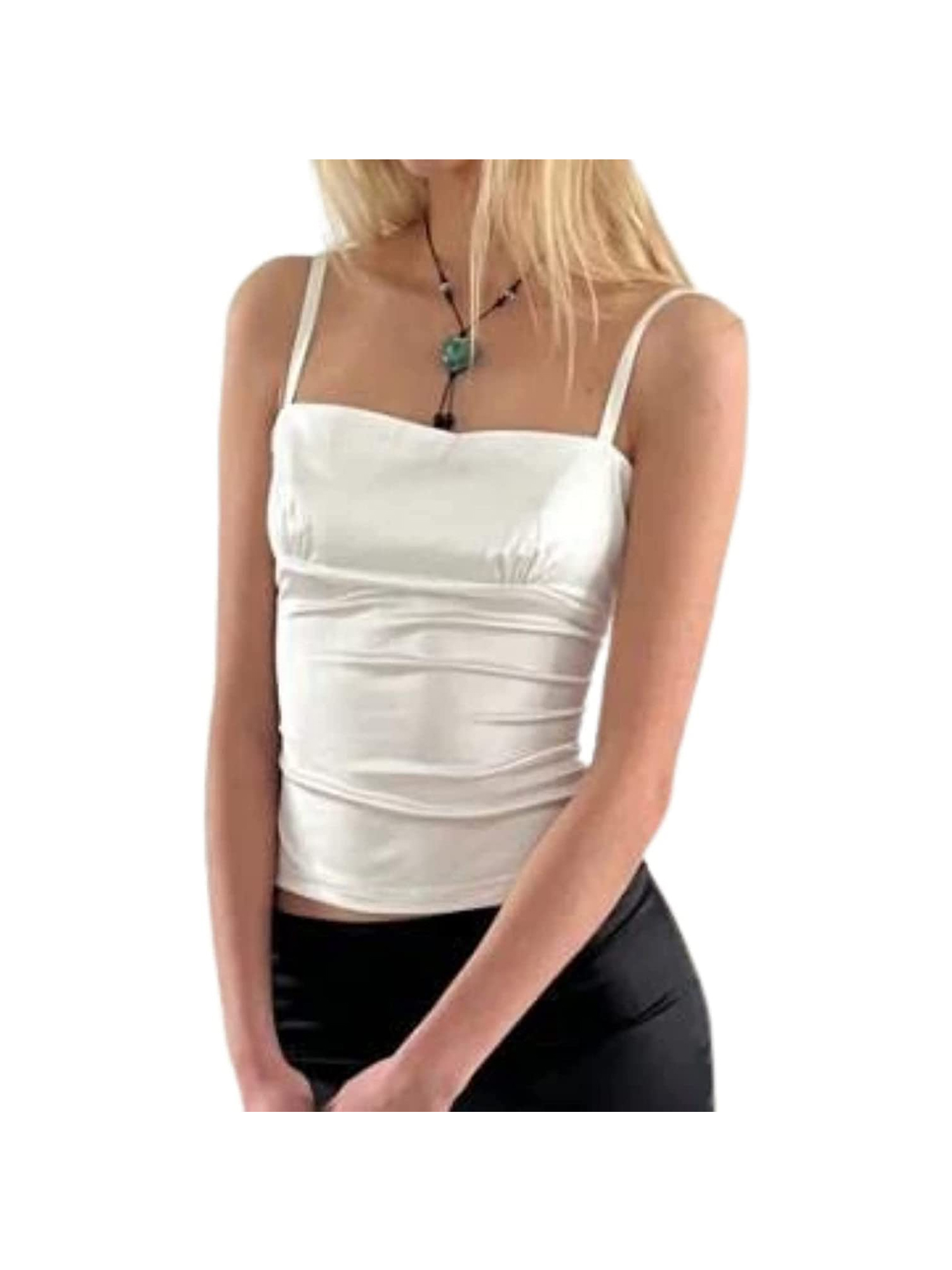 Hirigin Women's Y2k Sleeveless Lace Cami Top Fairy Grunge Spaghetti ... Hirigin Women's Y2k Sleeveless Lace Cami Top Fairy Grunge Spaghetti ...